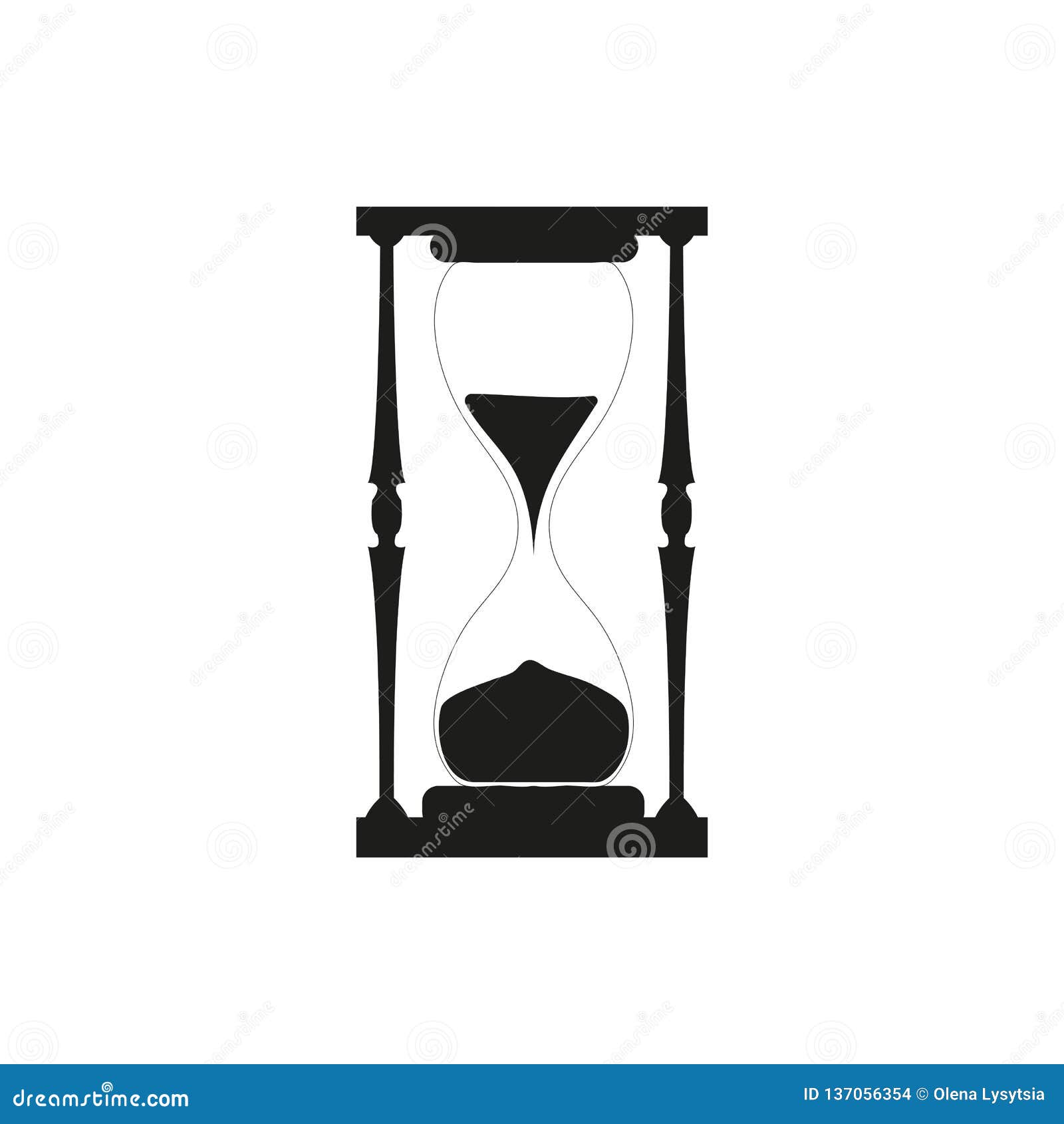 Vector Del Icono Del Reloj De Arena Ilustración del Vector ...