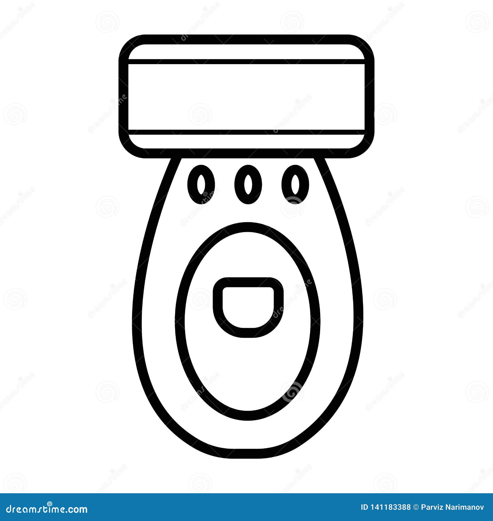 Vector Del Icono Del Retrete Stock de ilustración - Ilustración de ...