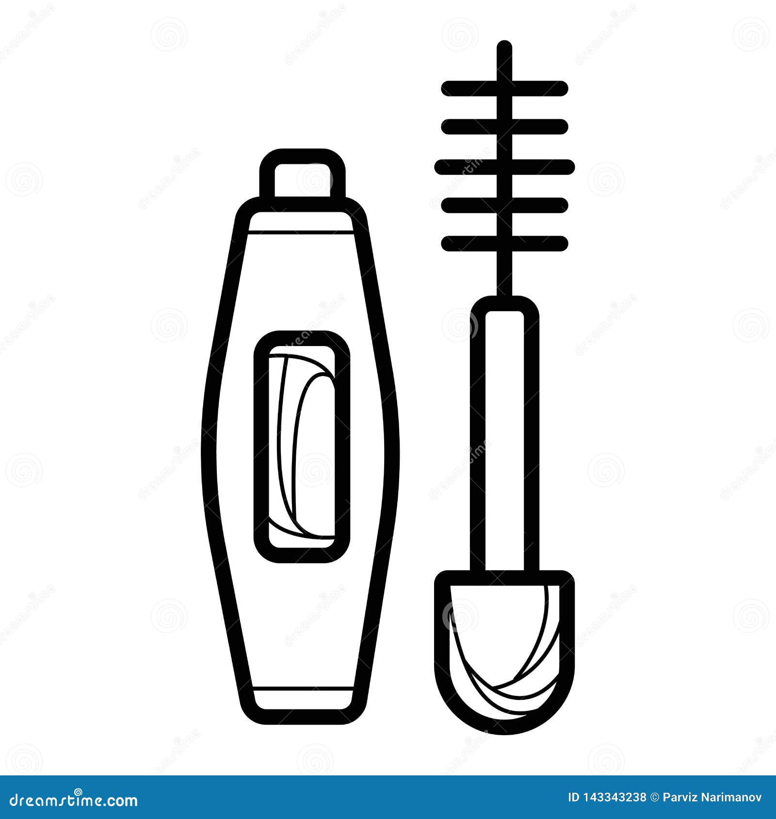 Vector del icono del rimel ilustración del vector. Ilustración de rimel ...