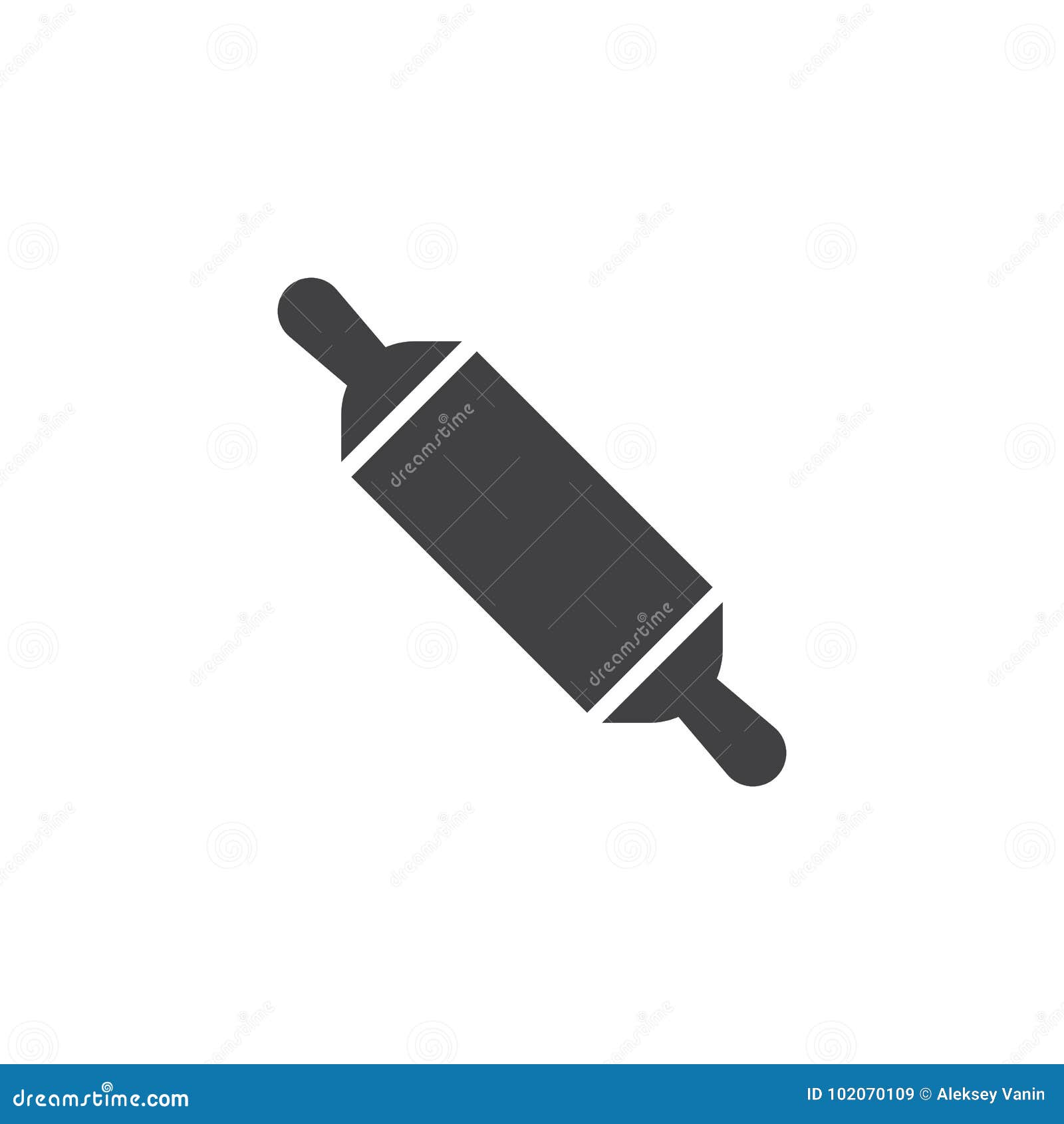 Vector Del Icono Del Rodillo Ilustración del Vector - Ilustración de ...