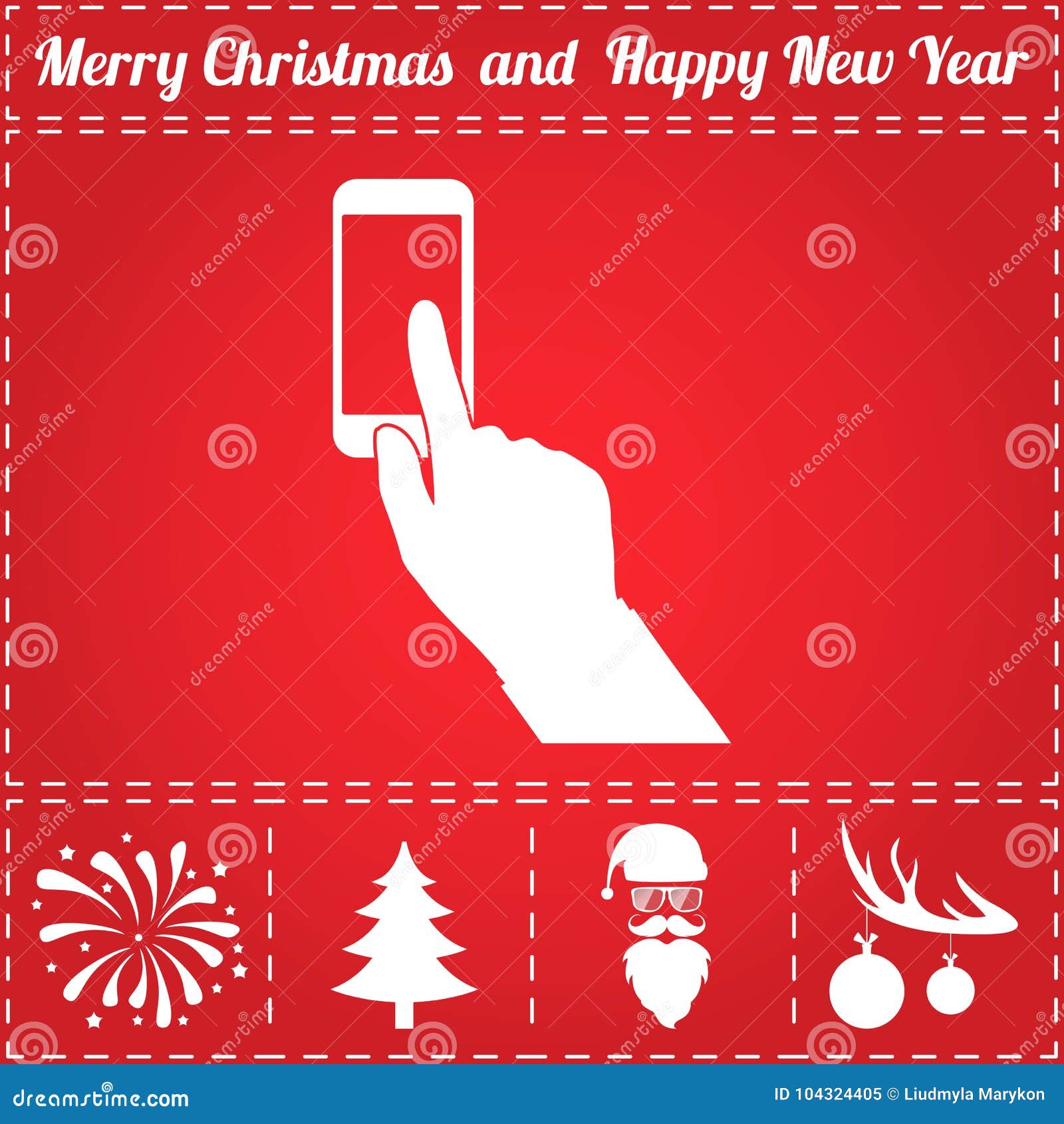 Vector Del Icono Del Tacto Del Finger Ilustración del Vector ...