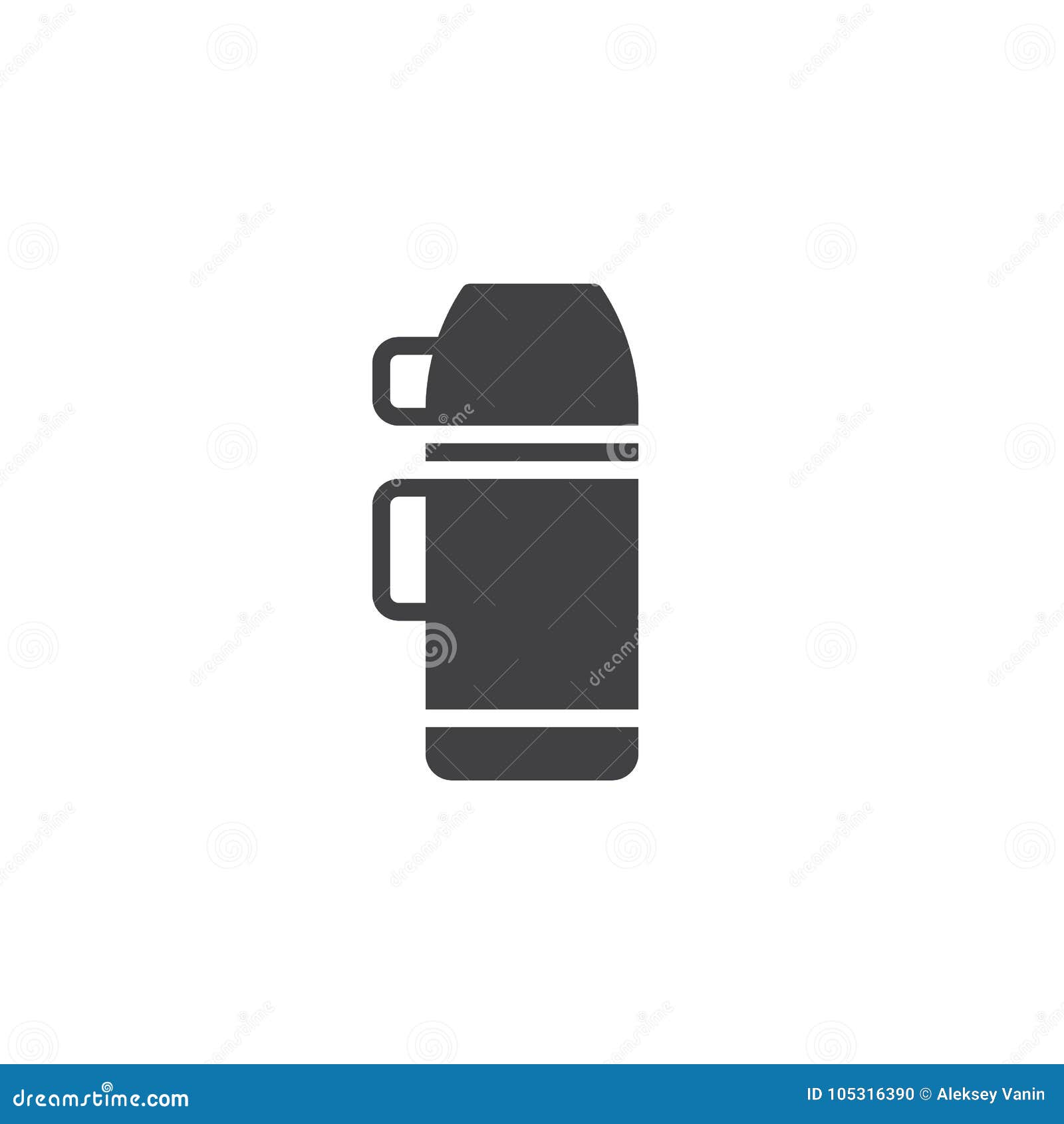 Vector del icono del termo ilustración del vector. Ilustración de ...