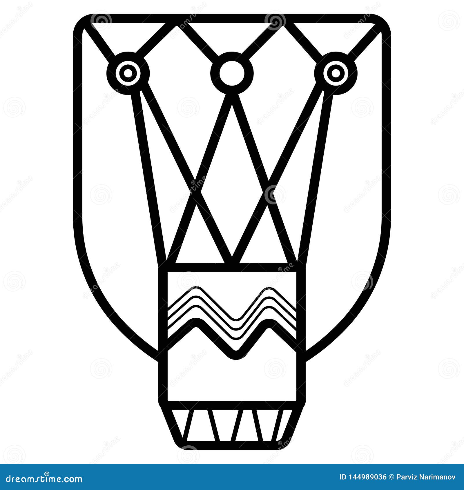 Vector Del Icono Del Timbal Ilustración del Vector - Ilustración de ...