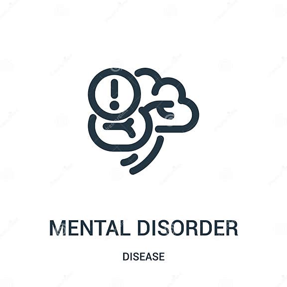 Vector Del Icono Del Trastorno Mental De La Colección De La Enfermedad ... Vector Del Icono Del Trastorno Mental De La Colección De La Enfermedad ...