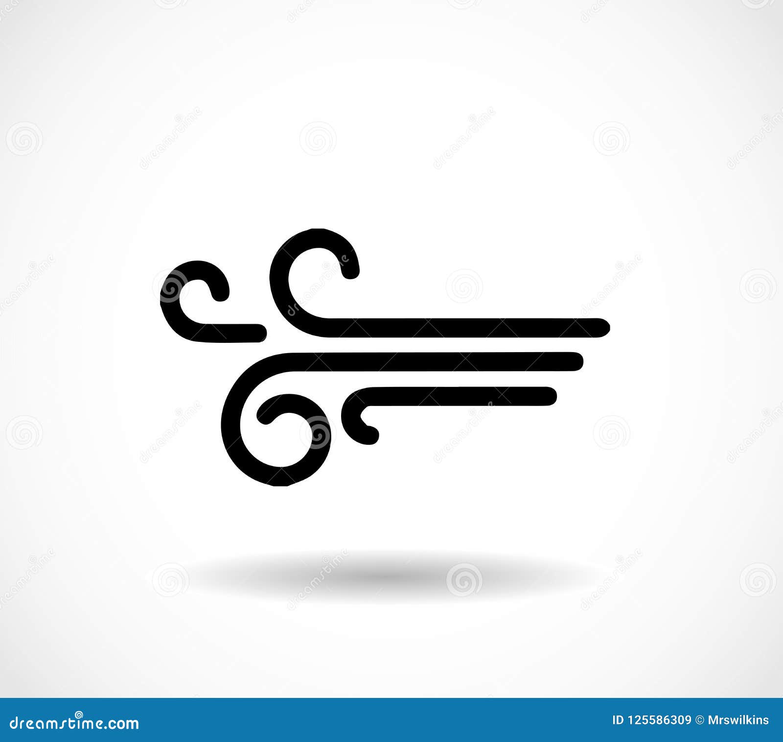 Vector Del Icono Del Viento Stock de ilustración - Ilustración de ...