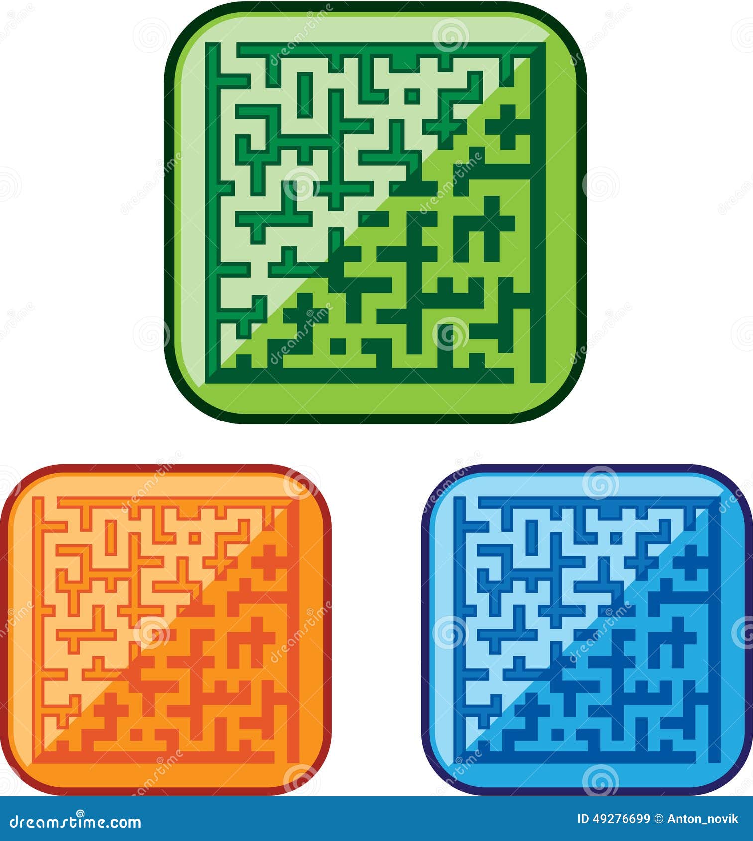 Vector del laberinto ilustración del vector. Ilustración de manera ...