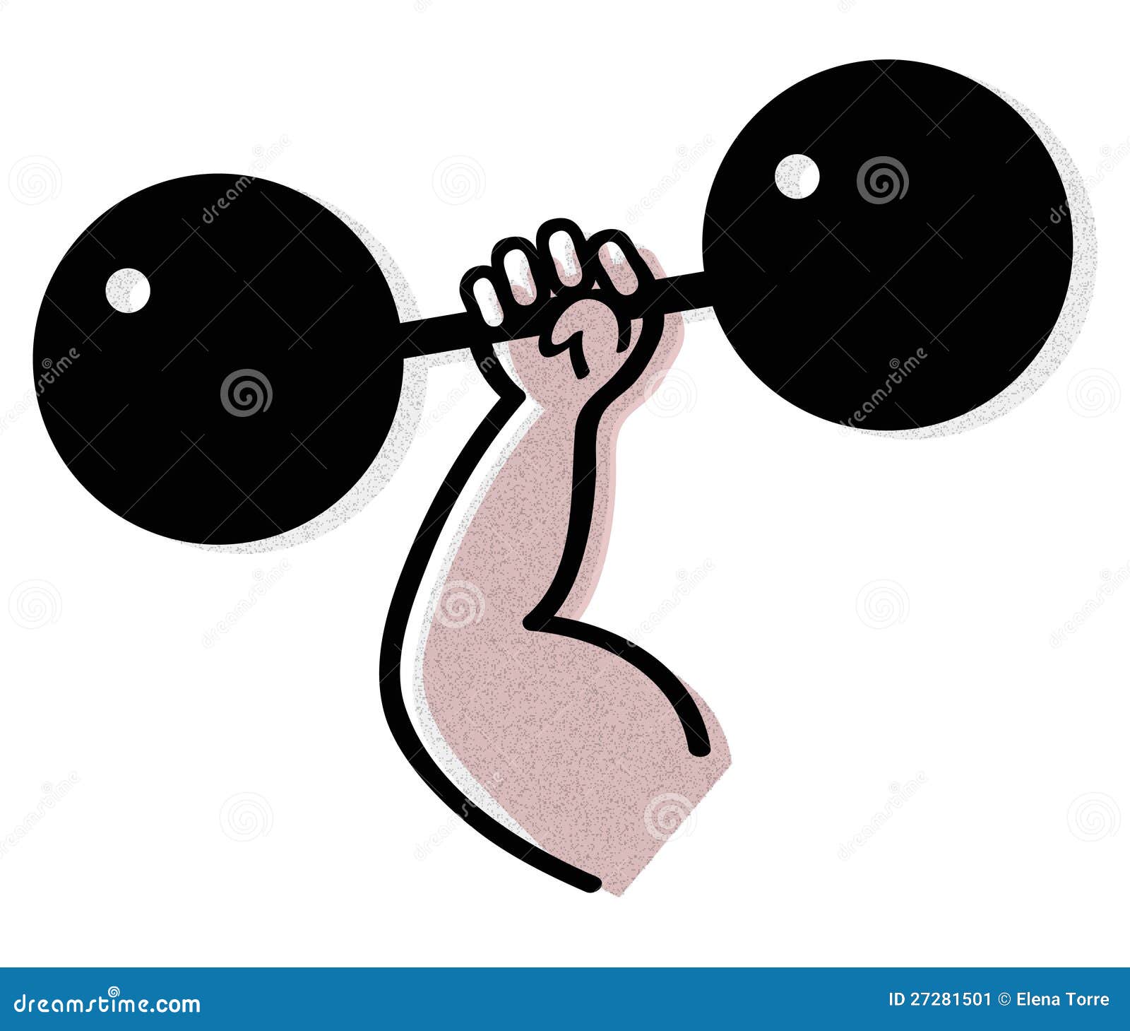 Vector Del Levantamiento De Pesas Ilustración del Vector - Ilustración ...