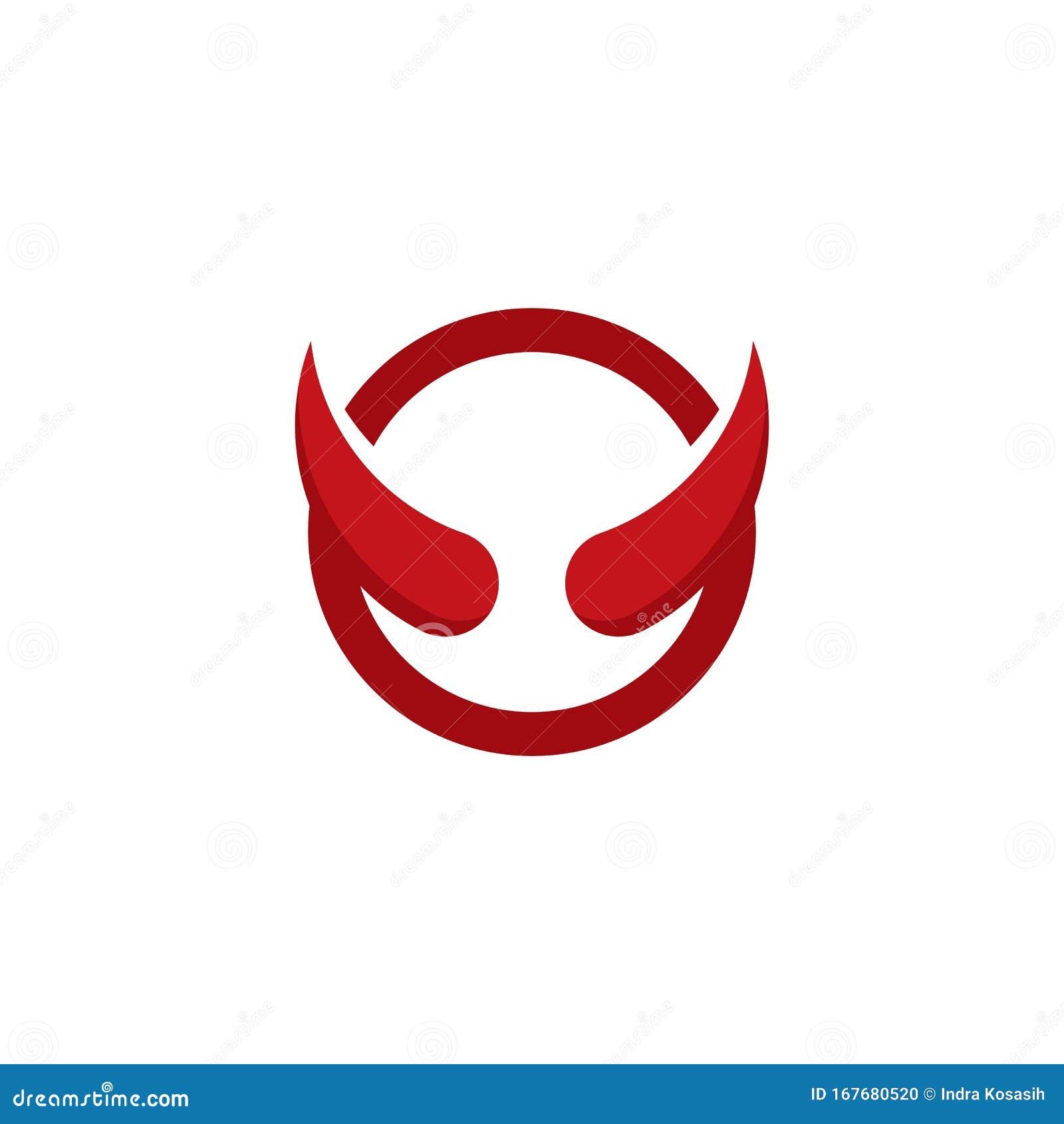 Vector Del Logo De La Corneta Del Diablo Ilustración del Vector ...
