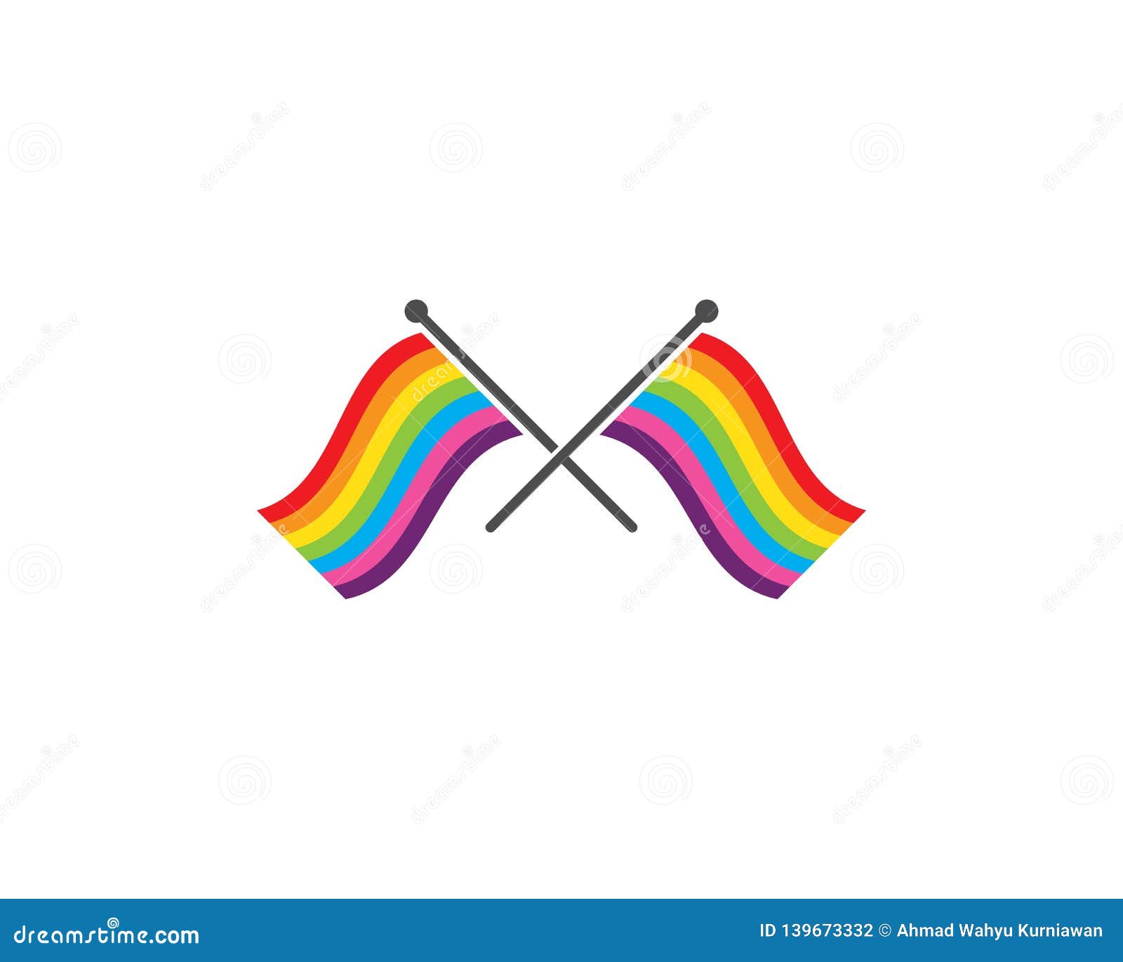 Vector Del Logotipo Del Arco Iris Ilustración Del Vector Ilustración