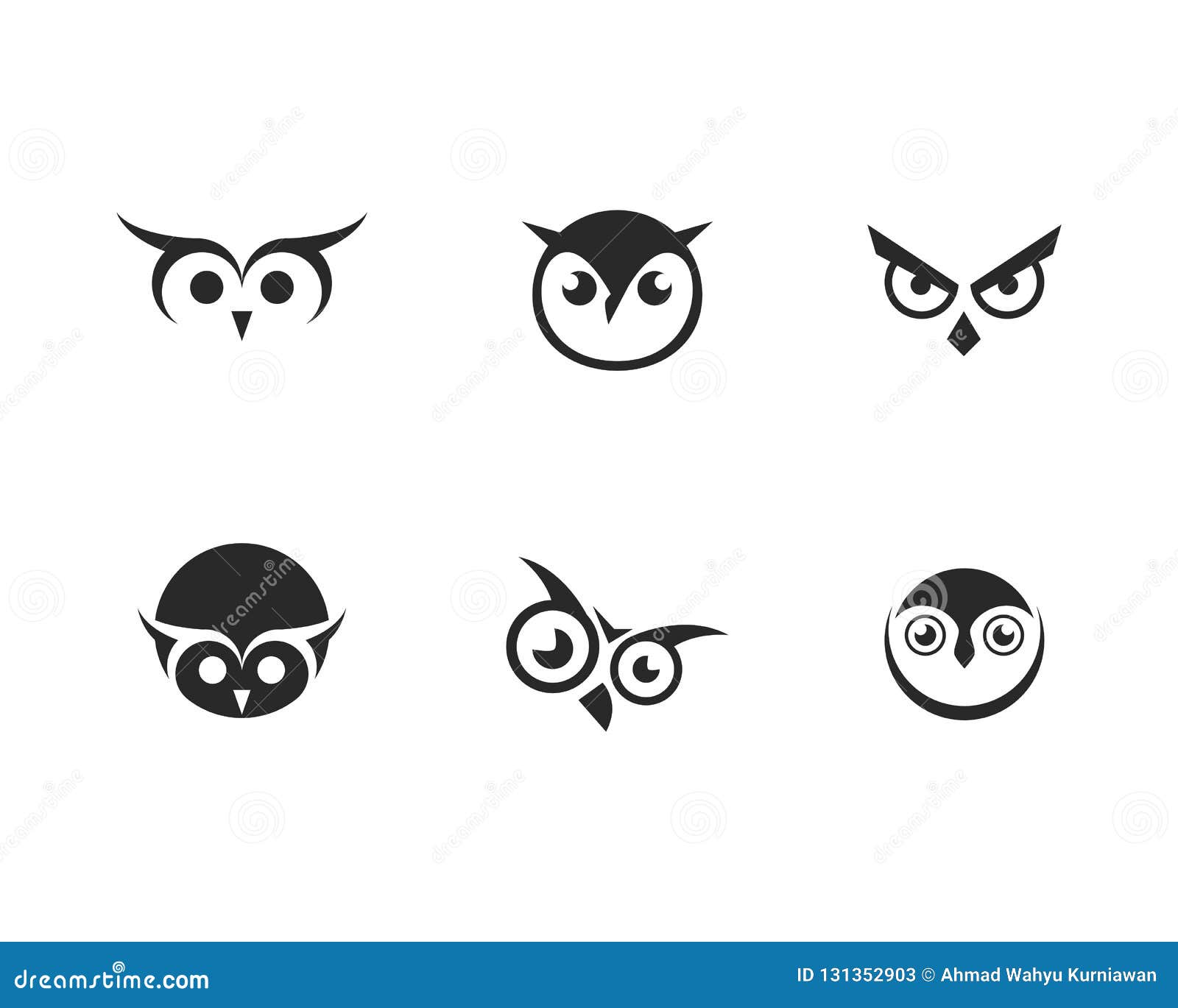 Vector Del Logotipo Del Búho Ilustración del Vector - Ilustración de ...