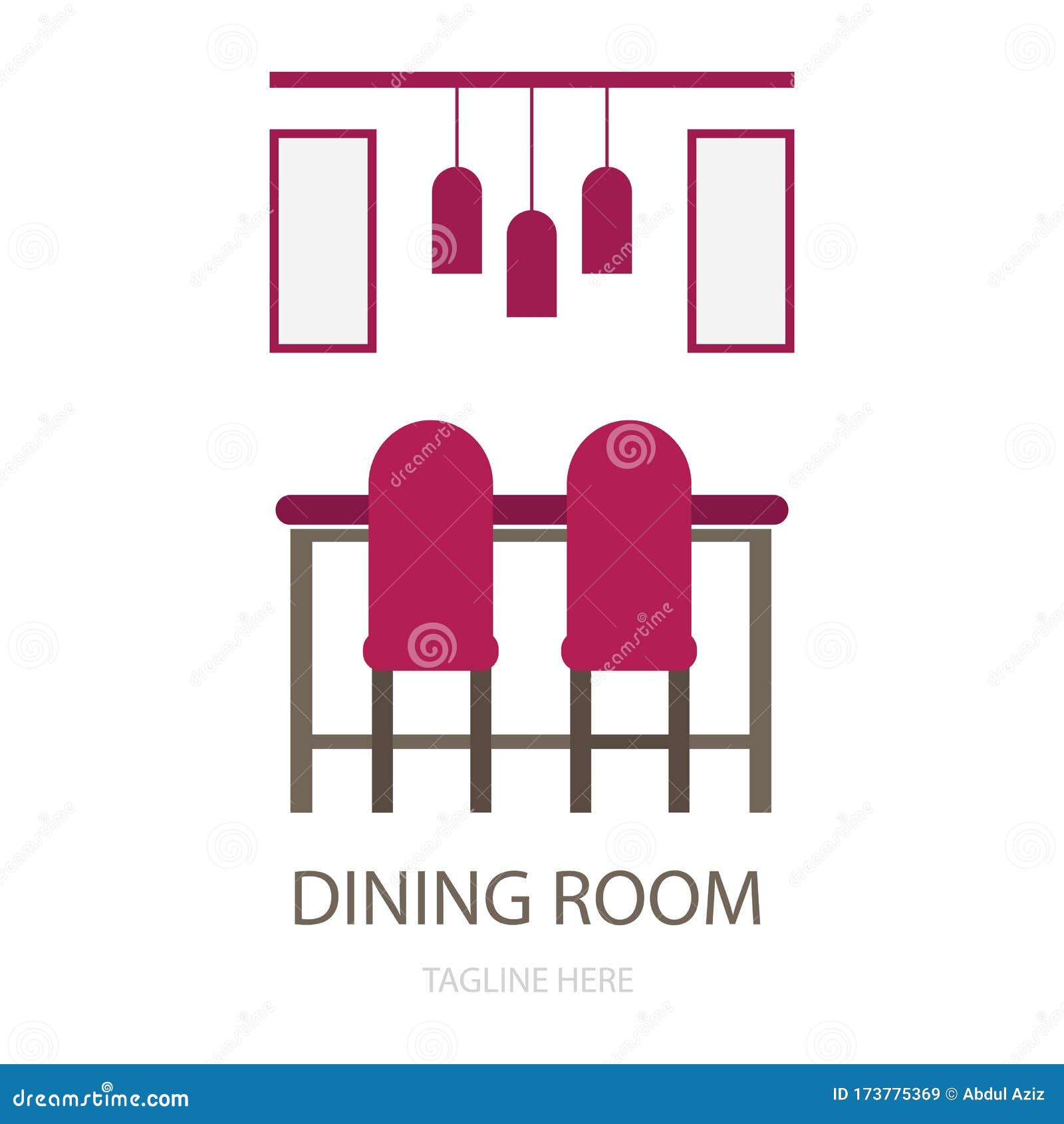 Vector Del Logotipo Del Comedor Ilustración del Vector - Ilustración de ...