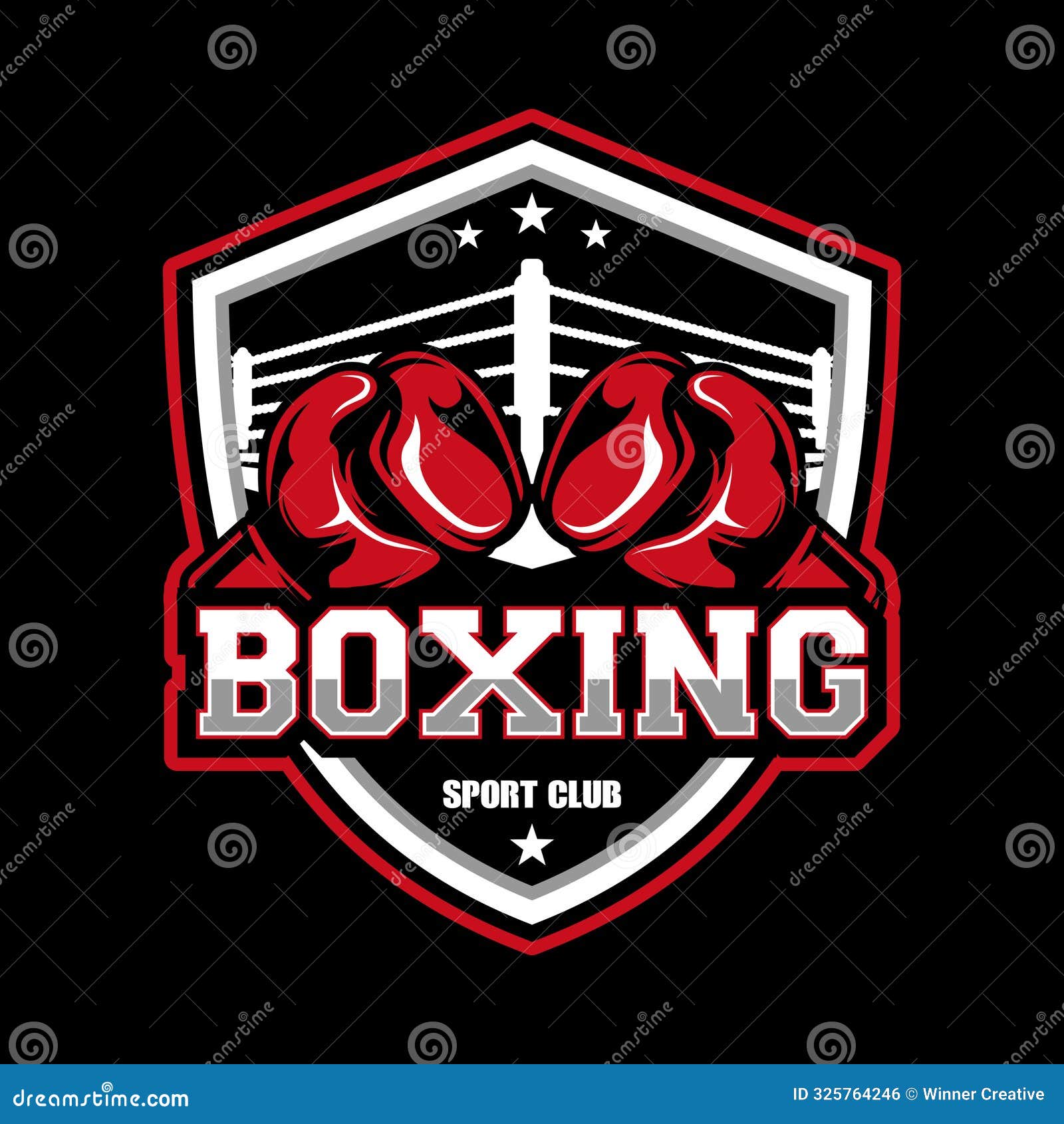 Vector Del Logotipo De Boxeo Y Boxeo Ilustración del Vector ...