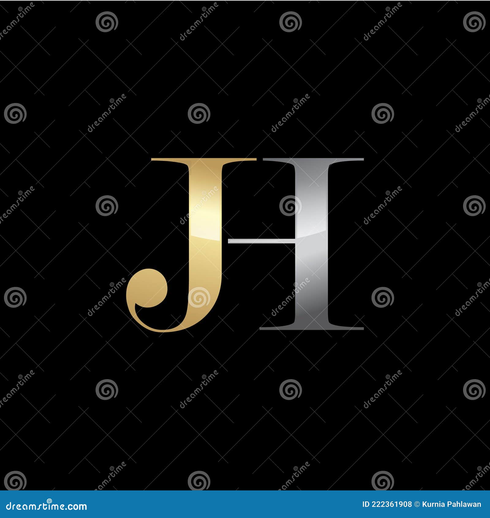 Vector Del Logotipo Del Logotipo De Jh Ilustración del Vector ...