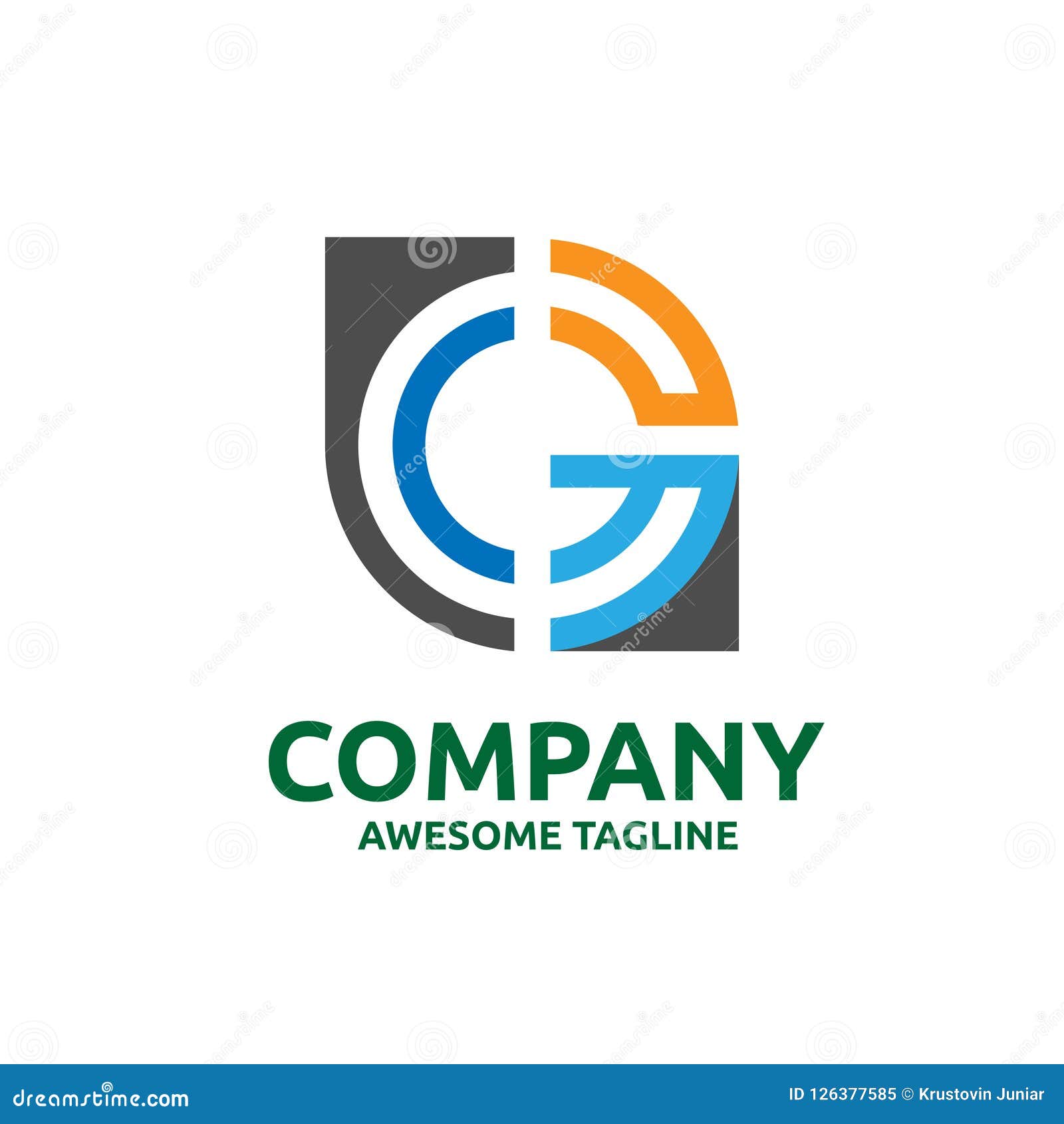 Vector Del Logotipo De La Blanco De G De La Letra Ilustración del ...