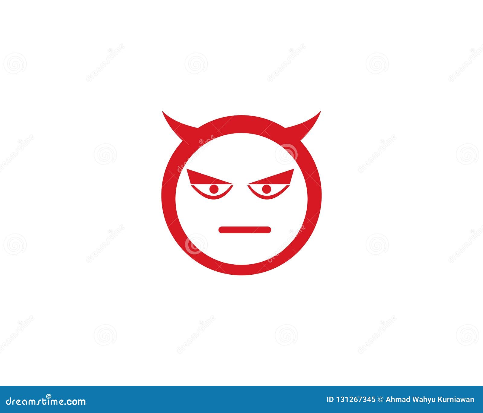 Vector Del Logotipo De La Cara Del Diablo Ilustración del Vector ...