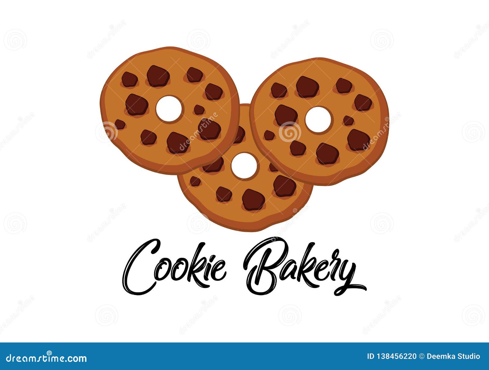 Vector Del Logotipo De La Galleta De Las Galletas Stock de ilustración ...