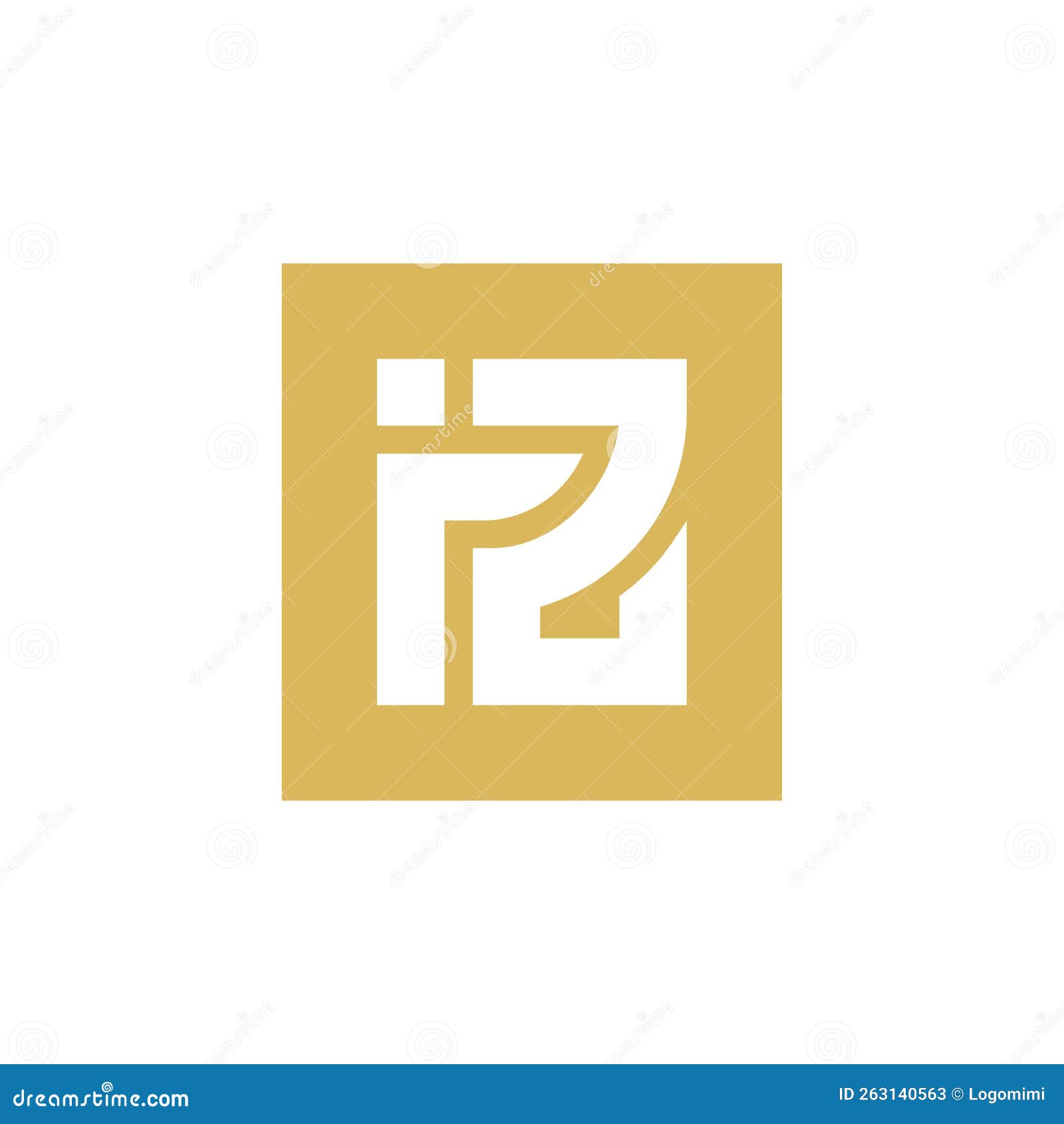 Vector Del Logotipo De Letra Inicial Iz Ilustración del Vector ...