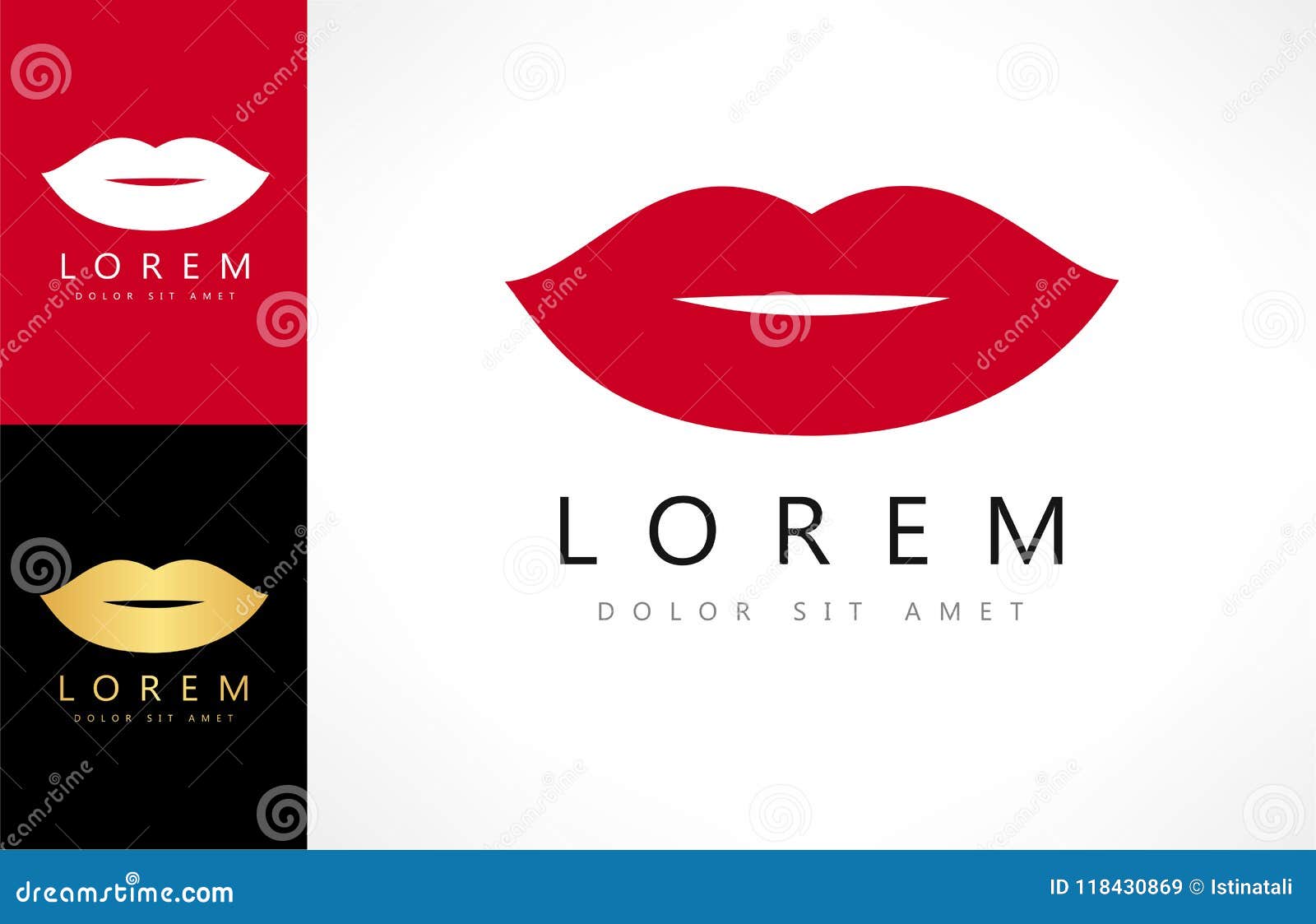 Vector Del Logotipo De Los Labios Ilustración del Vector - Ilustración ...