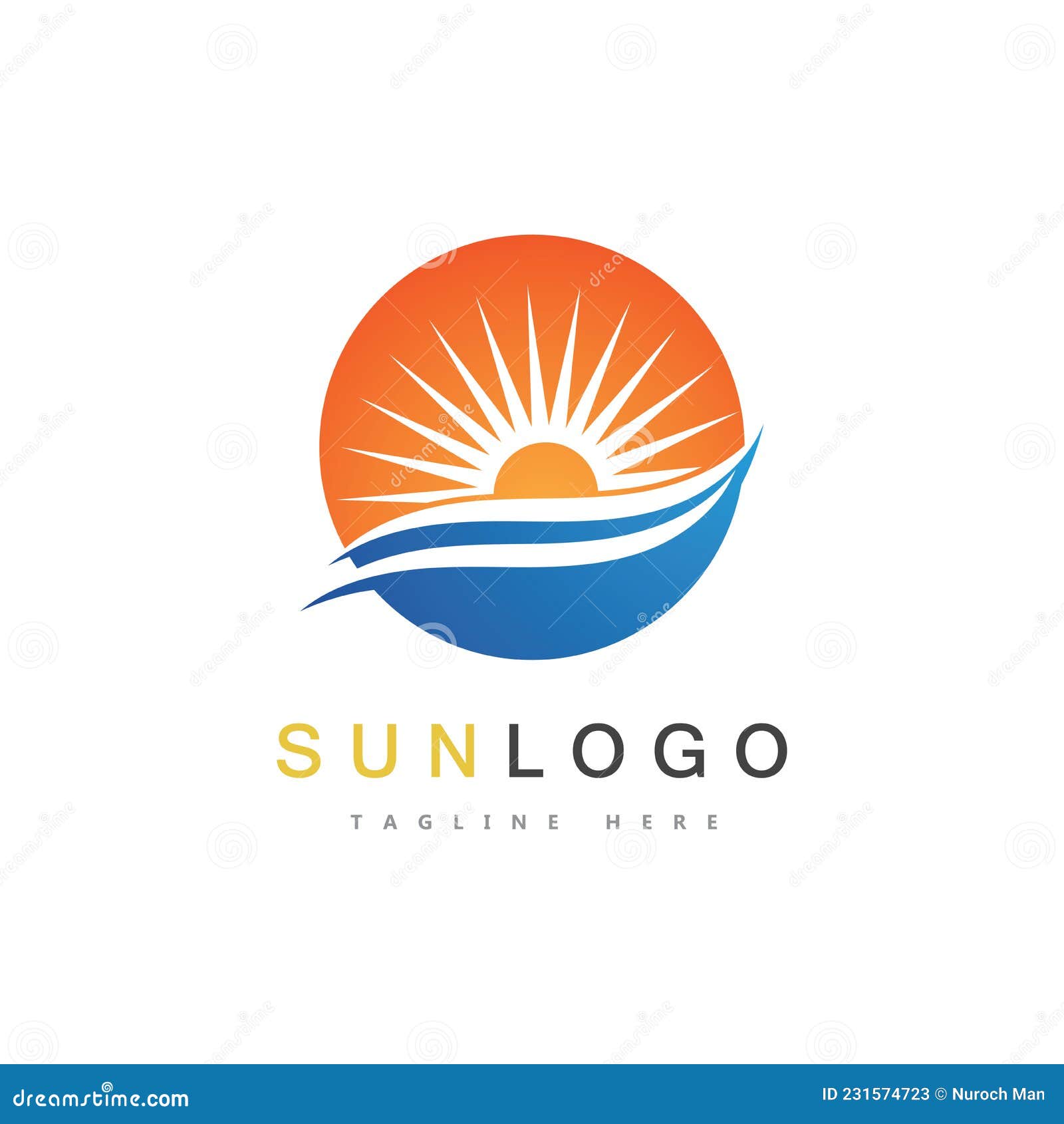 Vector Del Logotipo De Sol De Verano. Ilustración del Vector ...