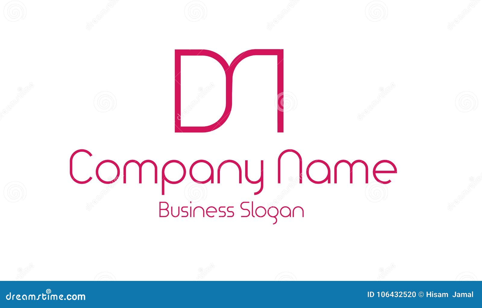 Vector Del Logotipo Del DM Del Logotipo Del Dm Ilustración del Vector ...