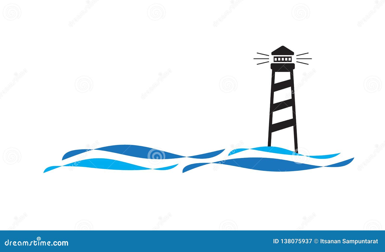 Vector Del Logotipo Del Faro Ilustración del Vector - Ilustración de ...