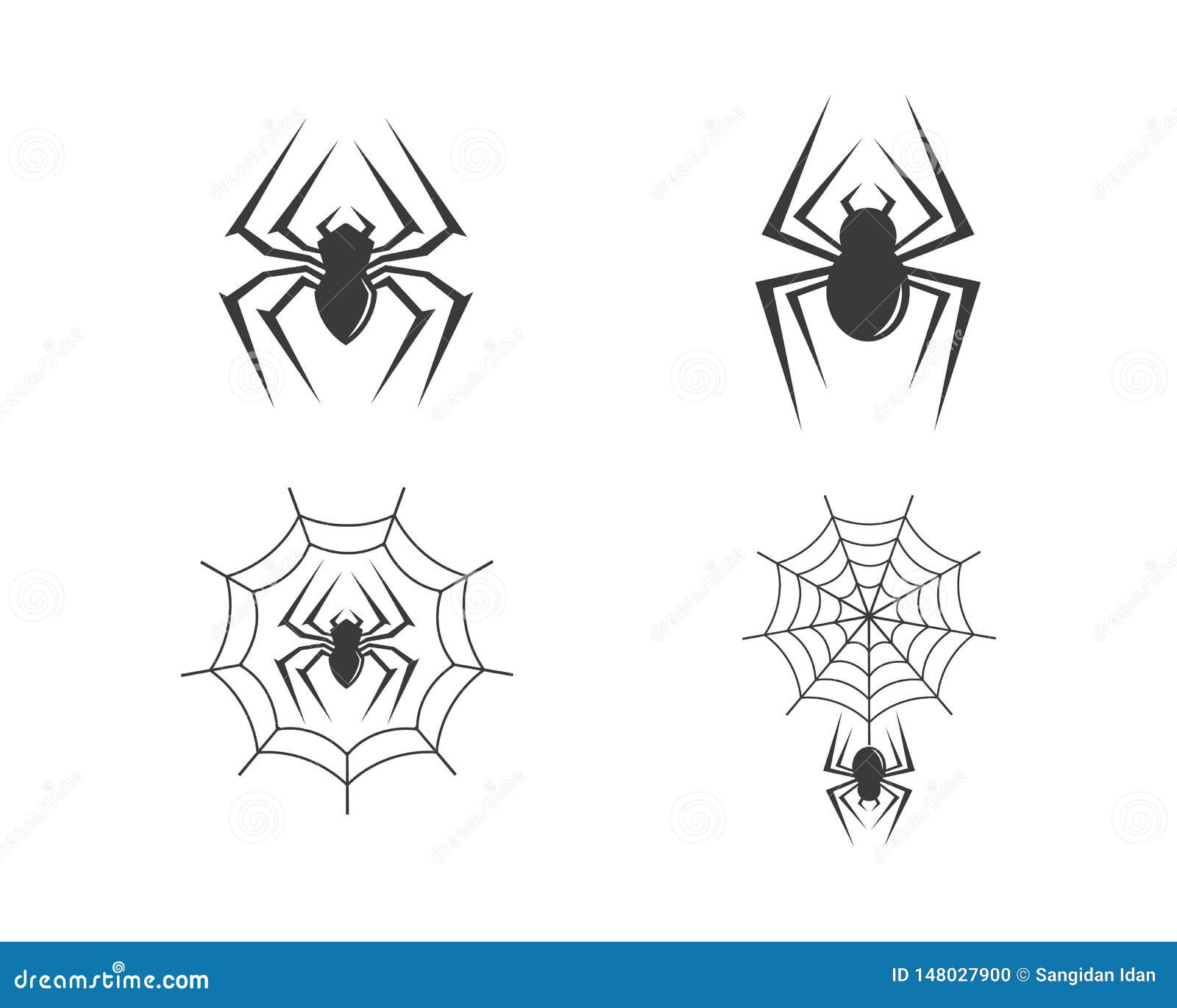 Vector Del Logotipo Del Icono De La Ara?a Ilustración del Vector ...