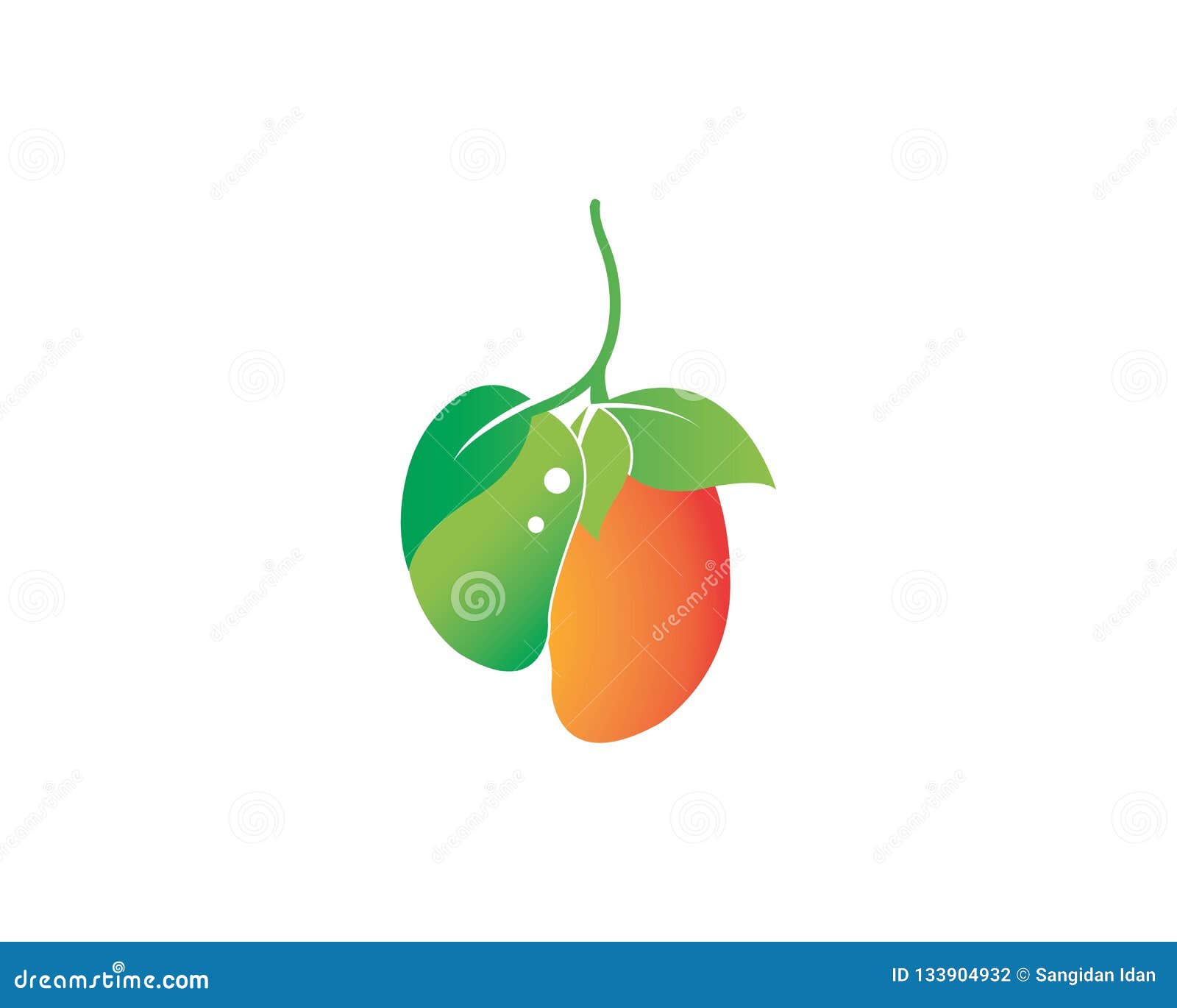 Vector Del Logotipo Del Icono Del Mango Ilustración del Vector ...