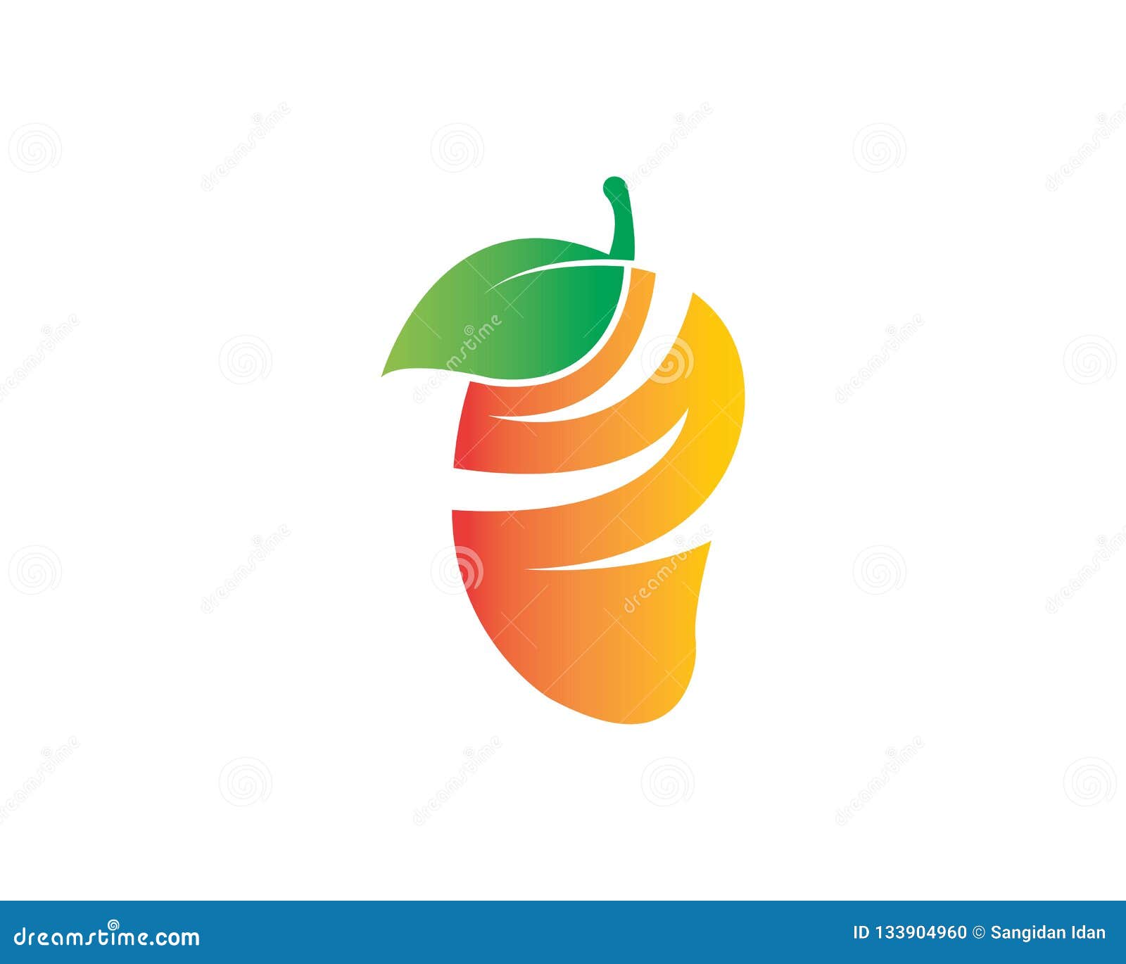 Vector Del Logotipo Del Icono Del Mango Ilustración del Vector ...