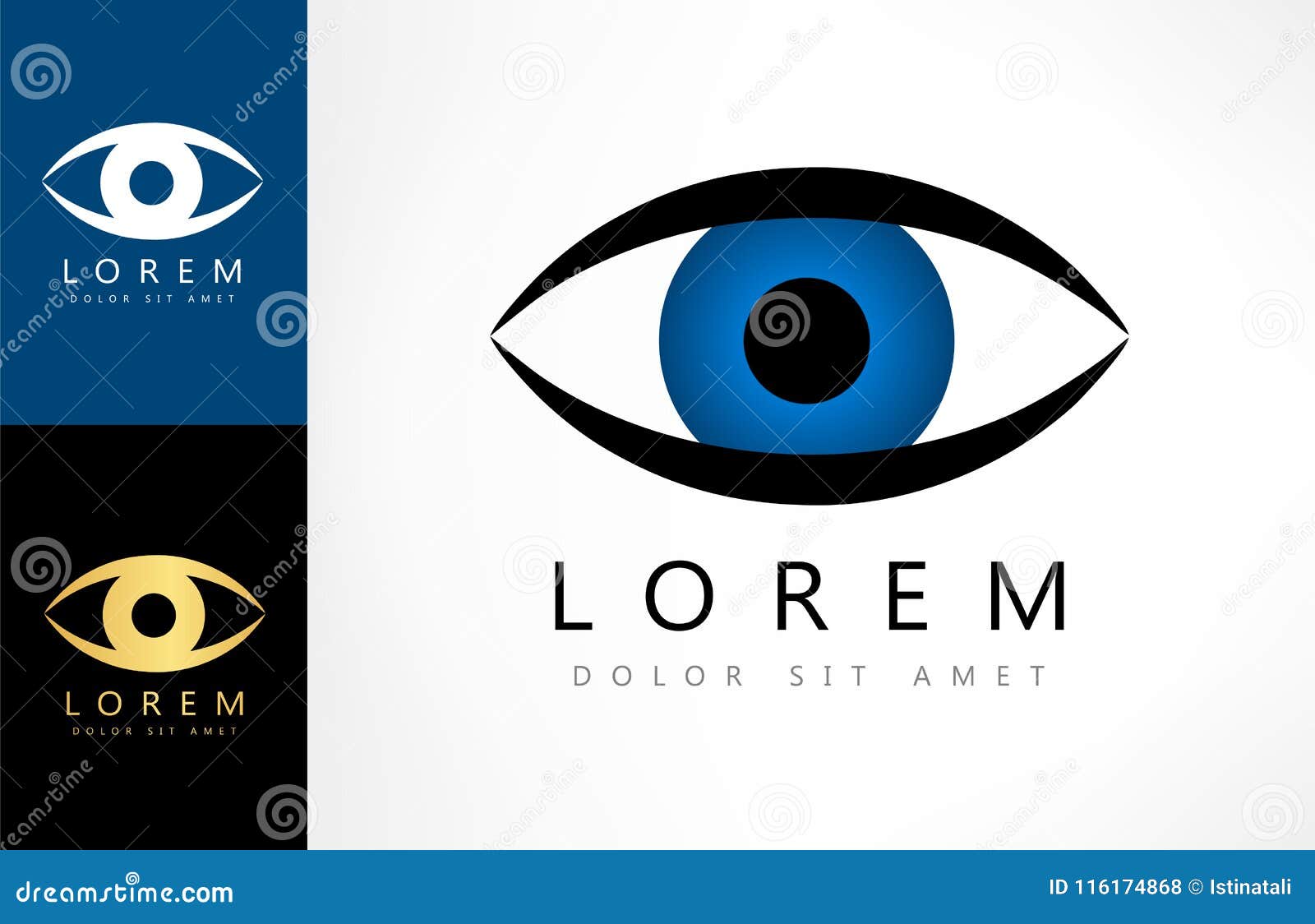 Vector Del Logotipo Del Ojo Ilustración del Vector - Ilustración de ...