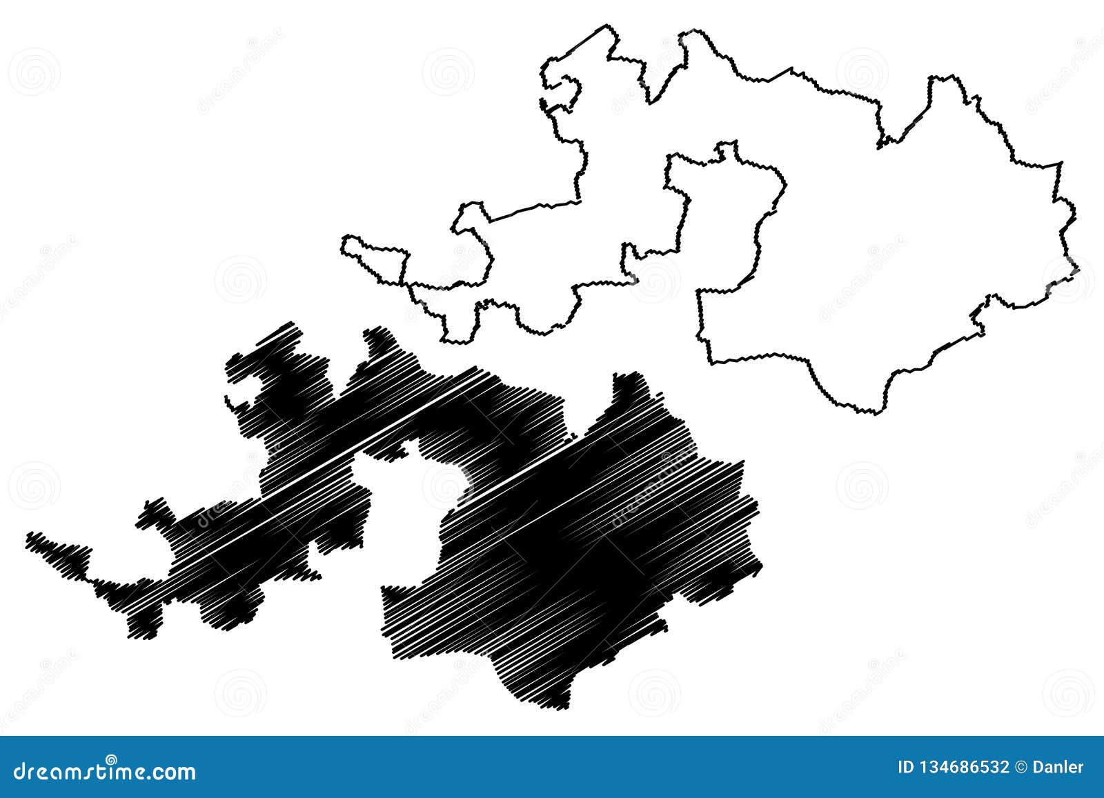 Vector Del Mapa De Basilea-Landschaft Ilustración del Vector ...