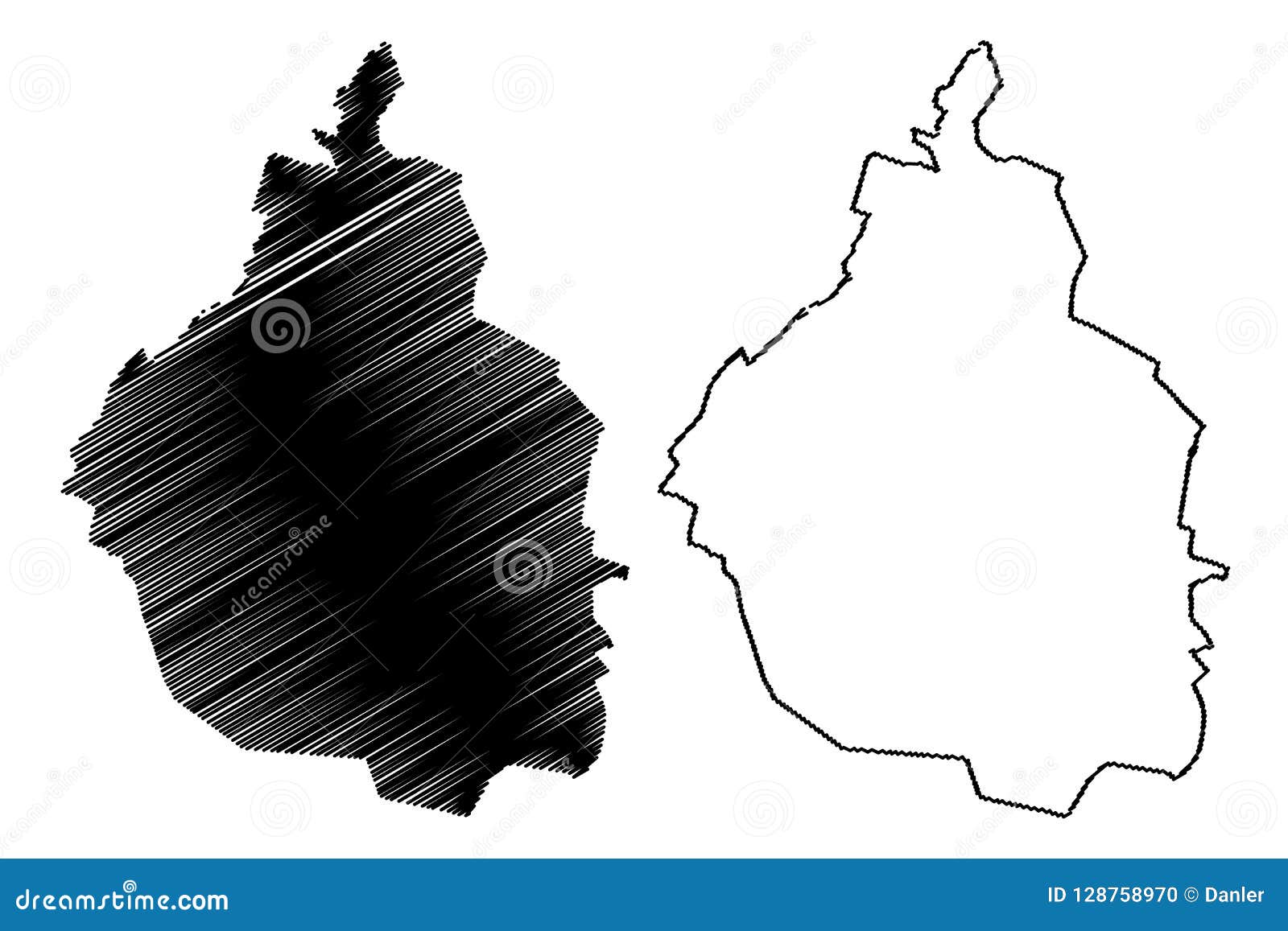 Vector Del Mapa De Ciudad De México Ilustración del Vector ...