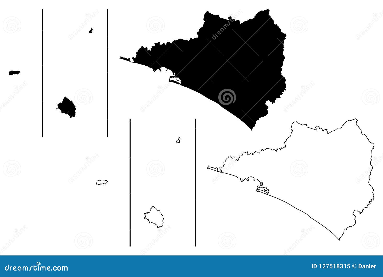 Vector del mapa de Colima ilustración del vector. Ilustración de ...