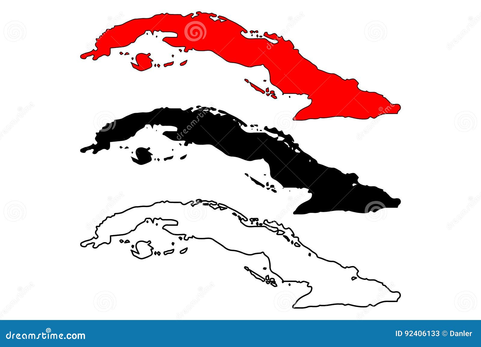 Vector del mapa de Cuba ilustración del vector. Ilustración de bosquejo ...