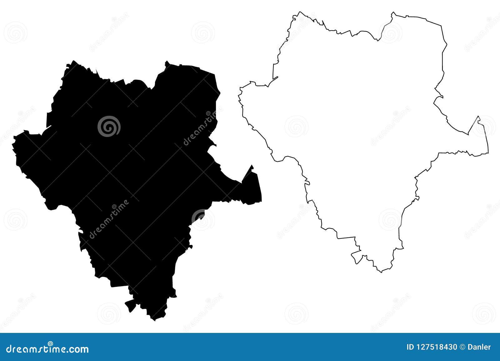 Vector del mapa de Durango ilustración del vector. Ilustración de ...