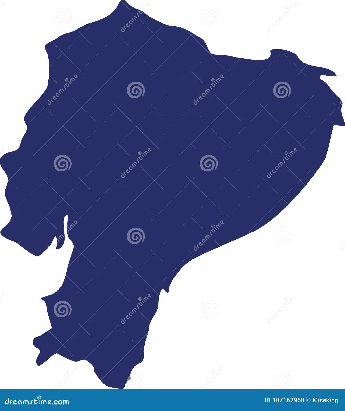 Vector del mapa de Ecuador ilustración del vector. Ilustración de ...