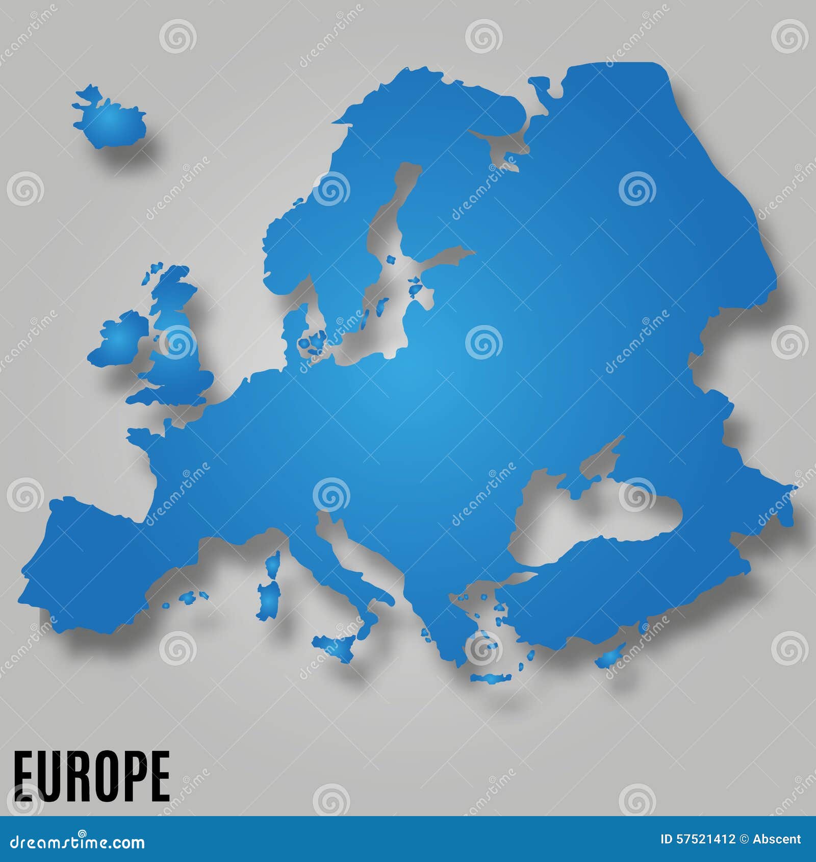 VECTOR DEL MAPA DE EUROPA ilustración del vector. Ilustración de ...