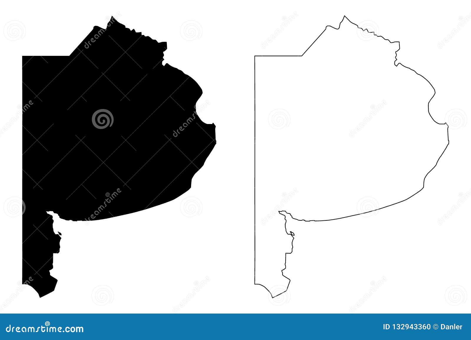 Vector Del Mapa De La Provincia De Buenos Aires Ilustración del Vector ...