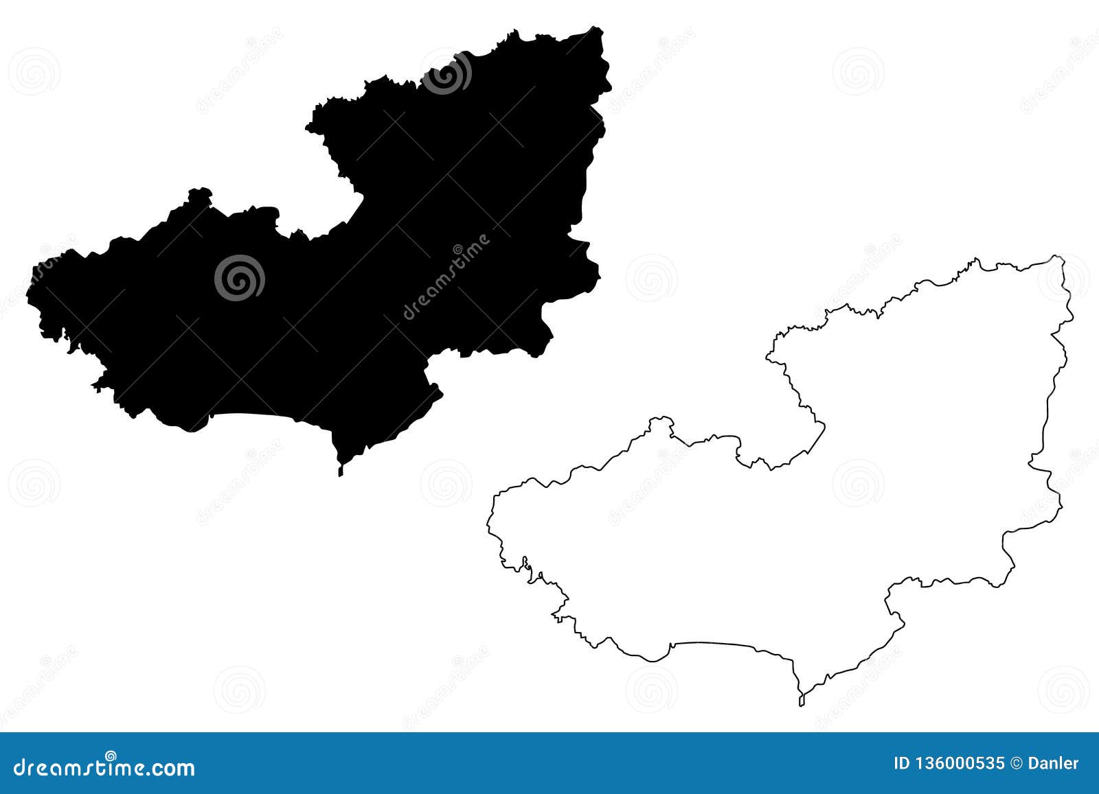 Vector Del Mapa De Lam Dong Province Ilustración del Vector ...