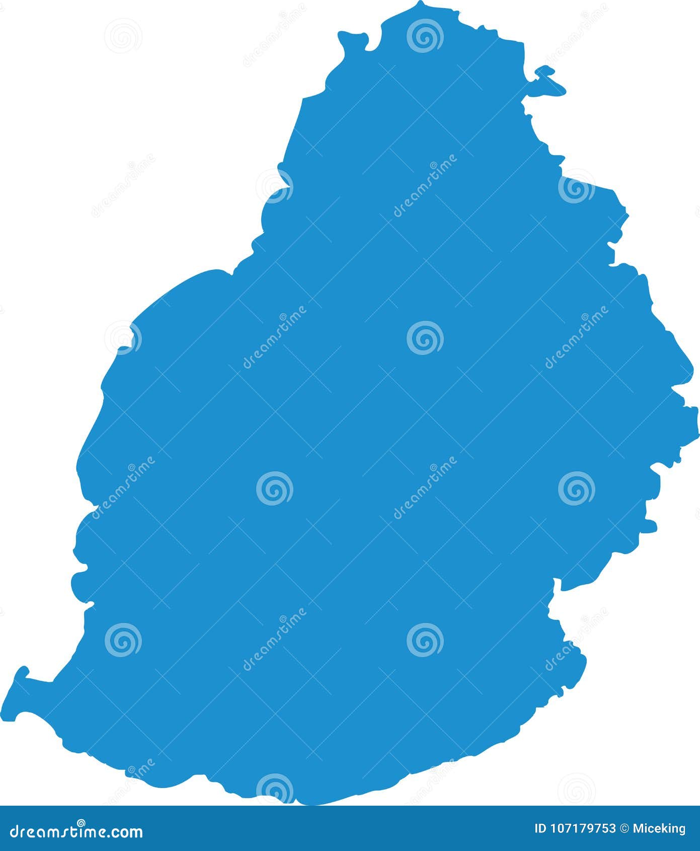 Vector Del Mapa De Mauricio Ilustración del Vector - Ilustración de ...