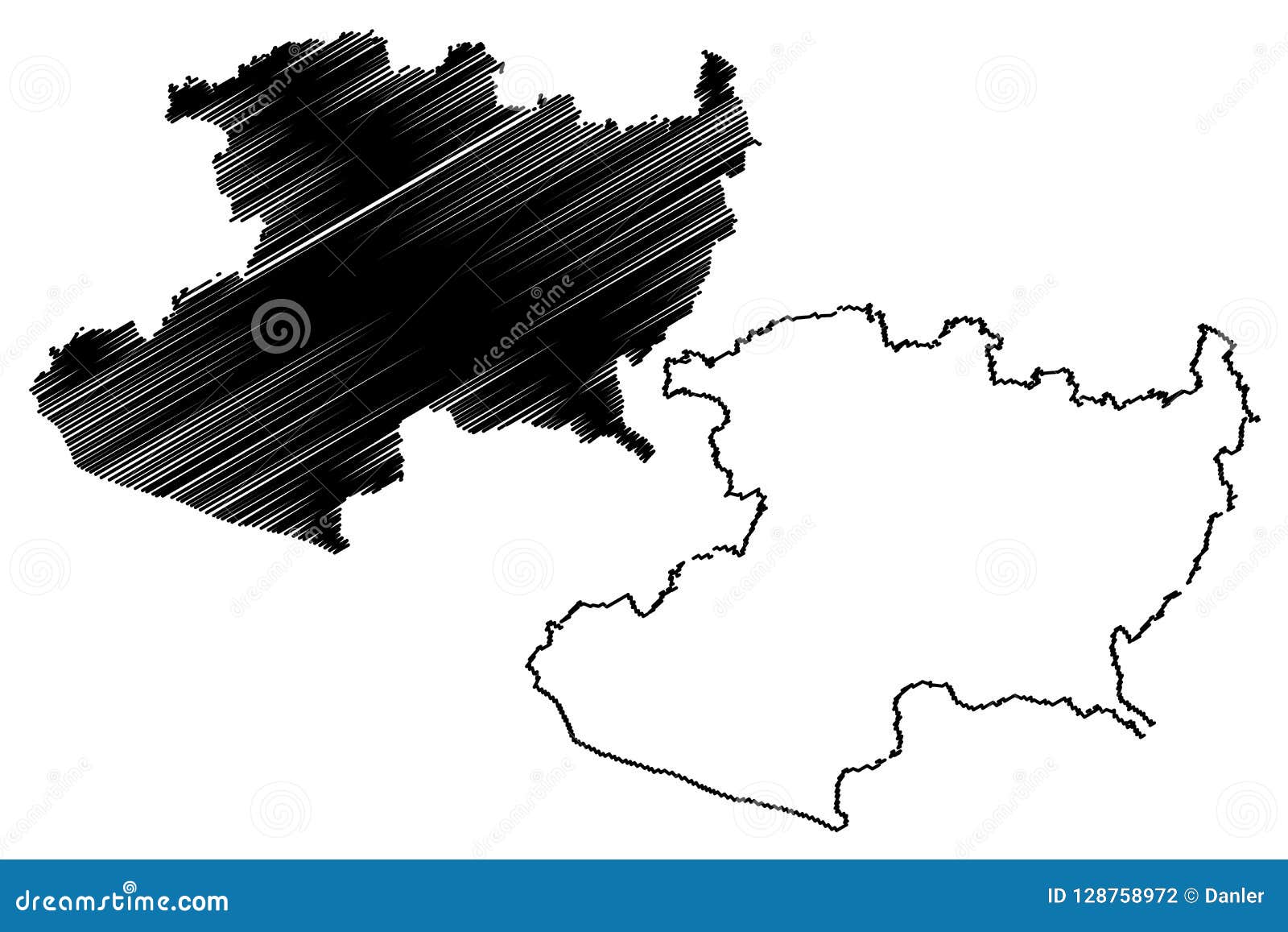 Vector Del Mapa De Michoacan Ilustración del Vector - Ilustración de ...