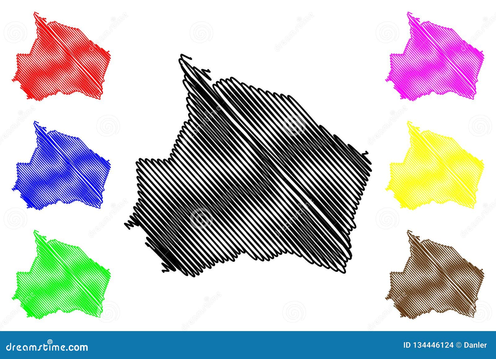 Vector Del Mapa De Negeri Sembilan Ilustración del Vector - Ilustración ...