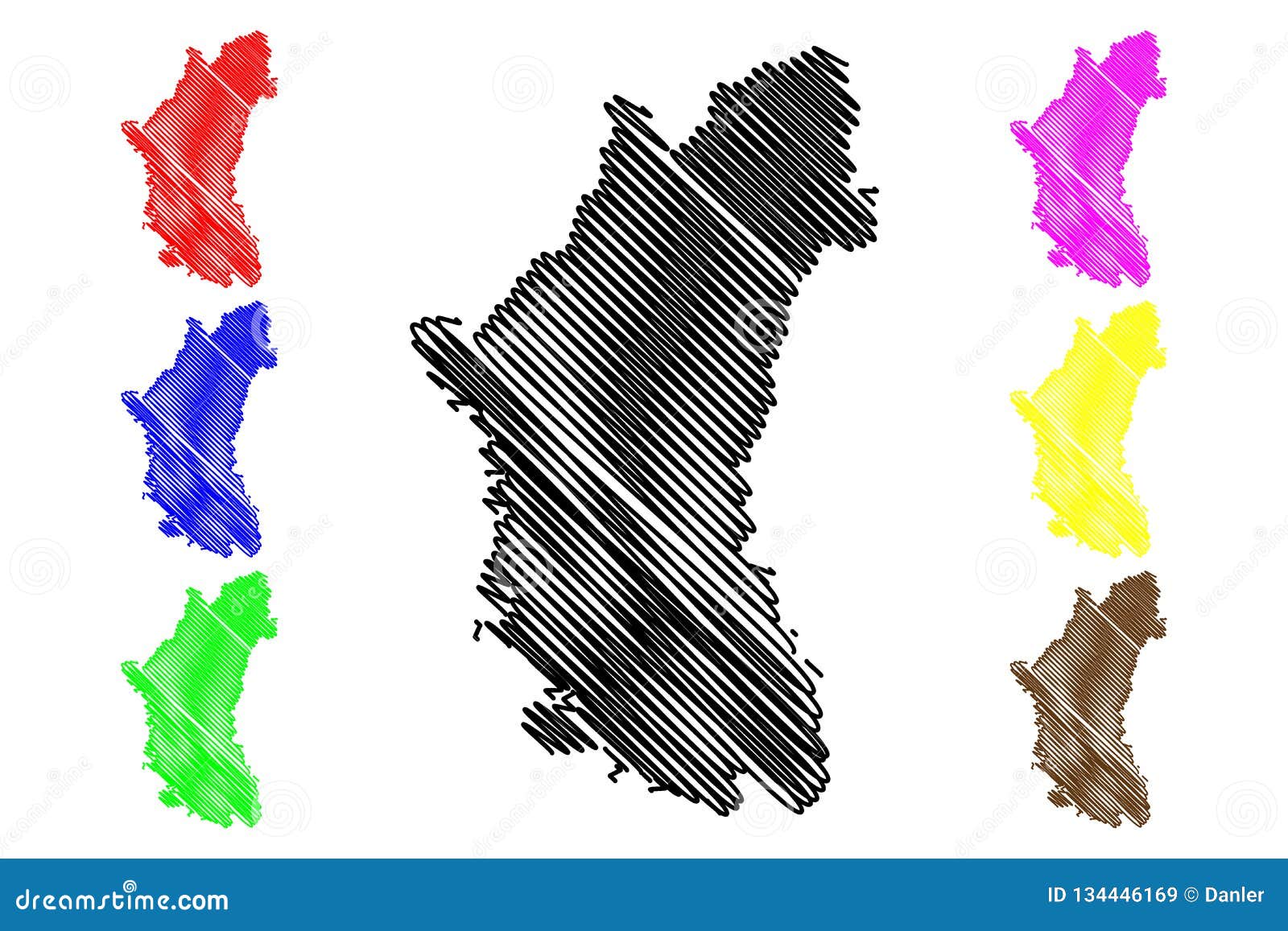 Vector del mapa de Perak ilustración del vector. Ilustración de vector ...