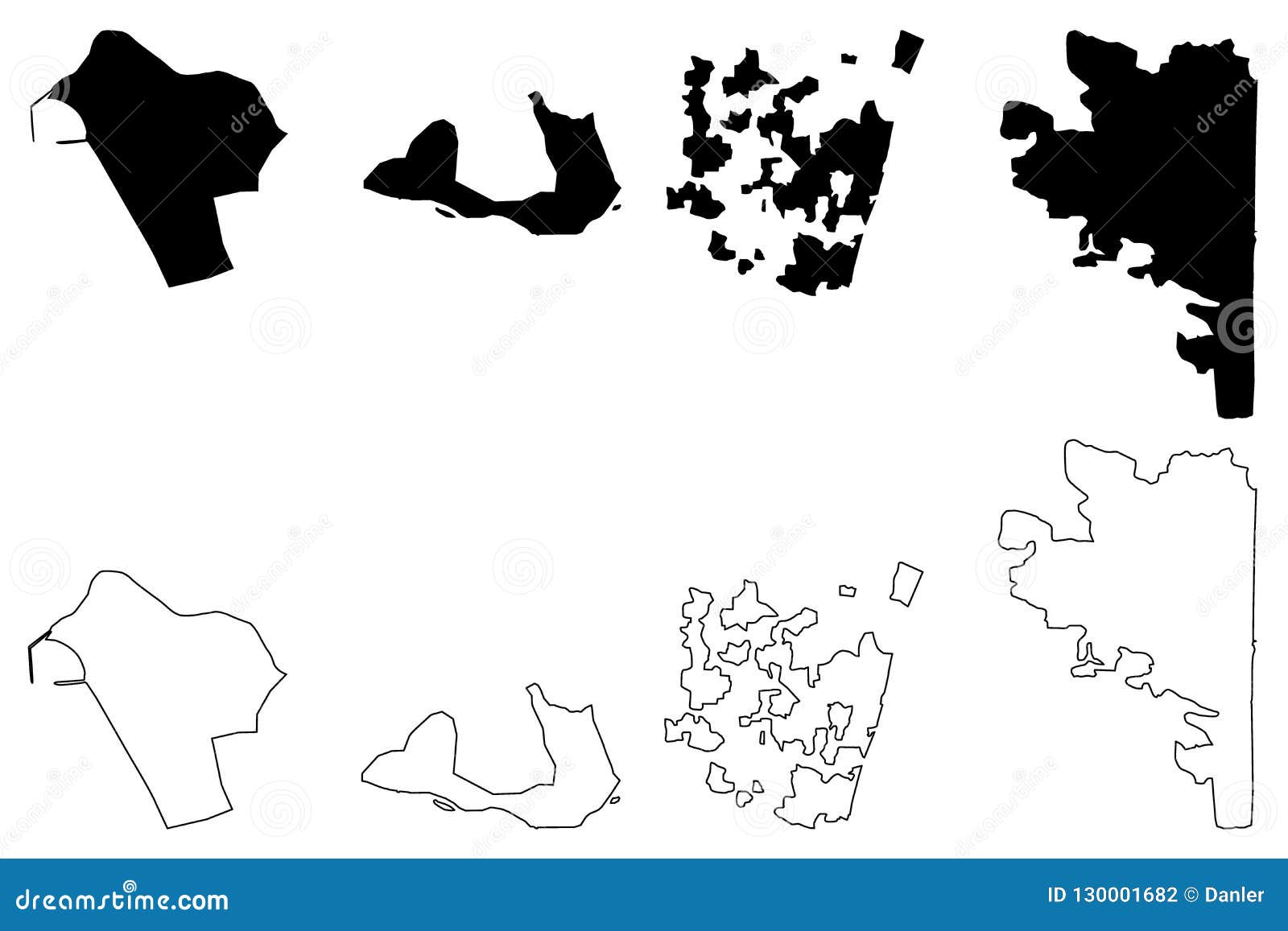 Vector Del Mapa De Puducherry Ilustración del Vector - Ilustración de ...
