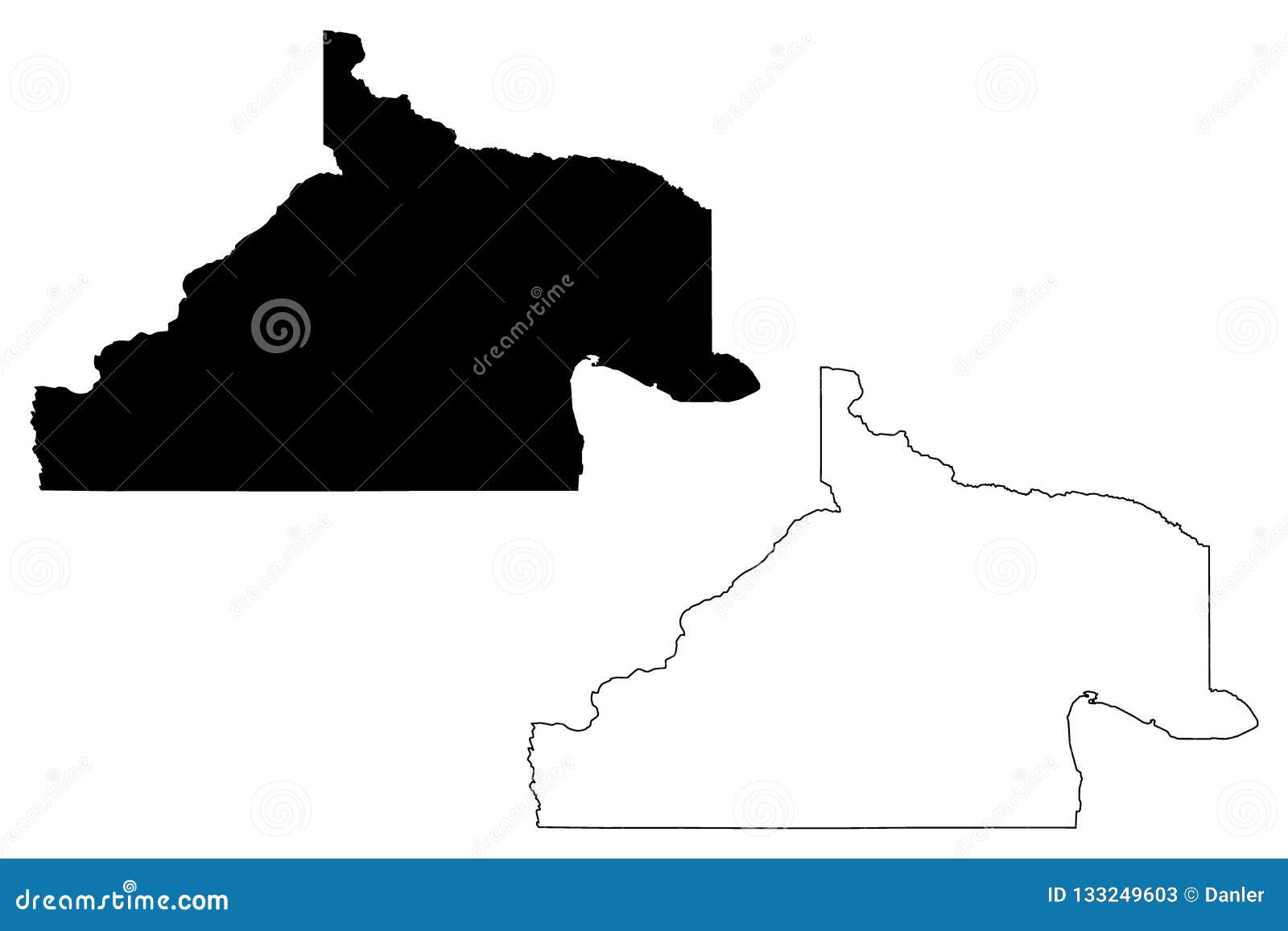 Vector Del Mapa De Rio Negro Ilustración del Vector - Ilustración de ...