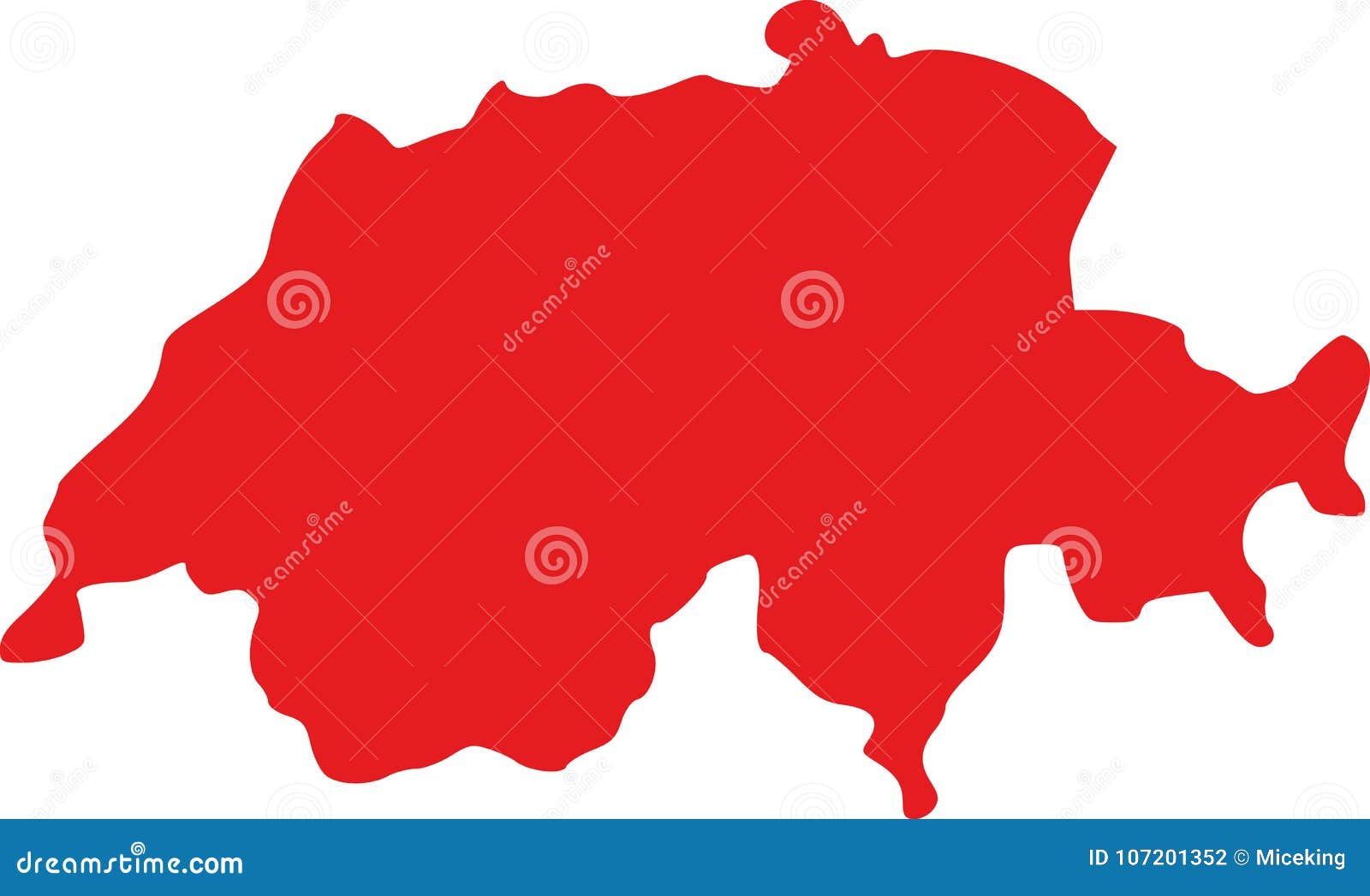 Vector del mapa de Suiza ilustración del vector. Ilustración de aislado ...