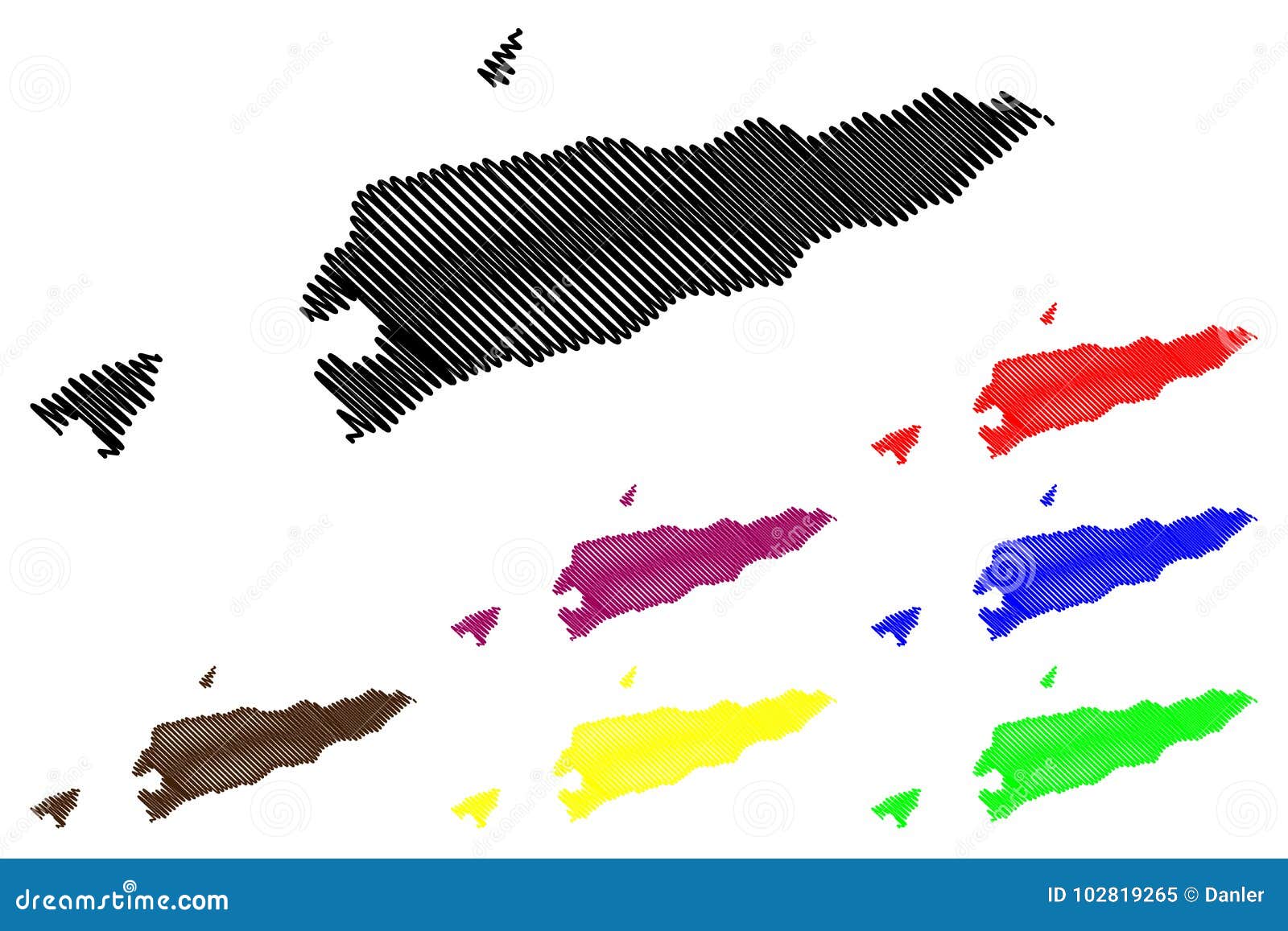 Vector Del Mapa De Timor Oriental Ilustración del Vector - Ilustración ...