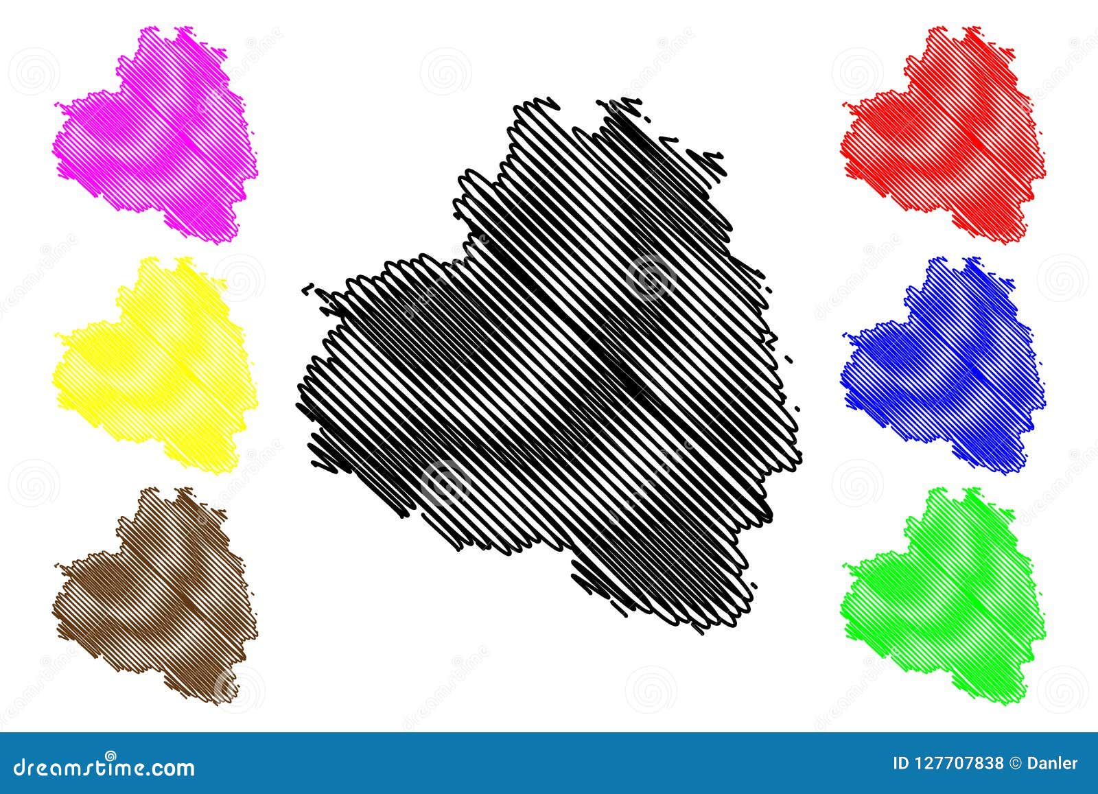 Vector Del Mapa De Tula Oblast Ilustración del Vector - Ilustración de ...