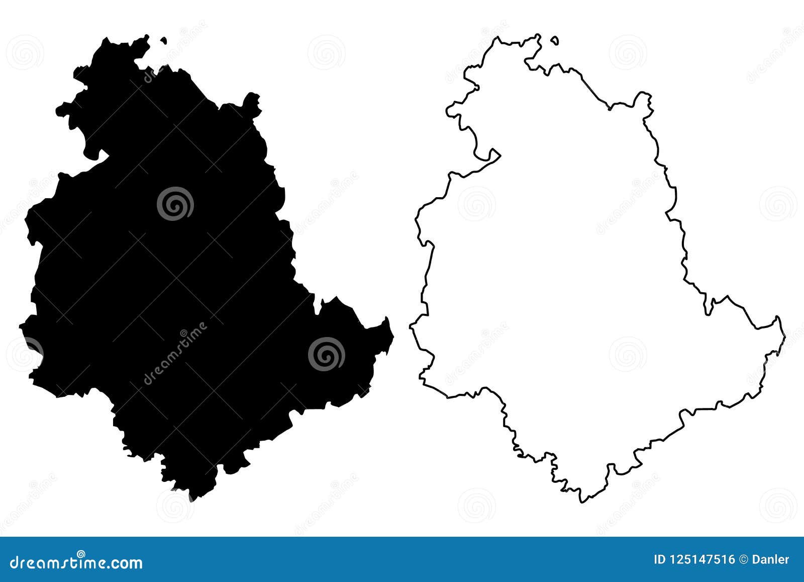 Vector del mapa de Umbría ilustración del vector. Ilustración de ...