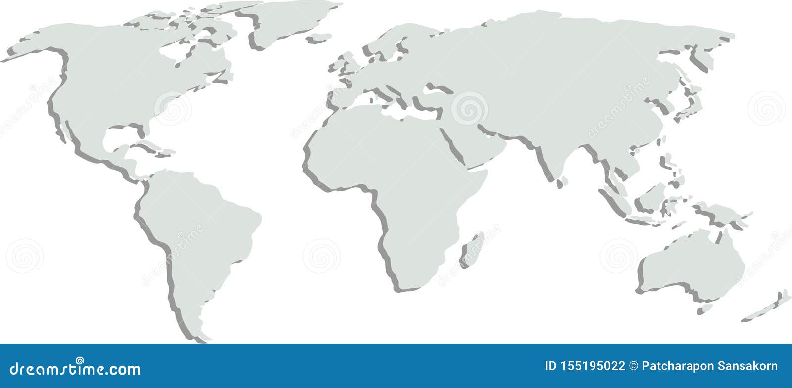 Vector Del Mapa Del Mundo En El Fondo Blanco Ilustración del Vector ...