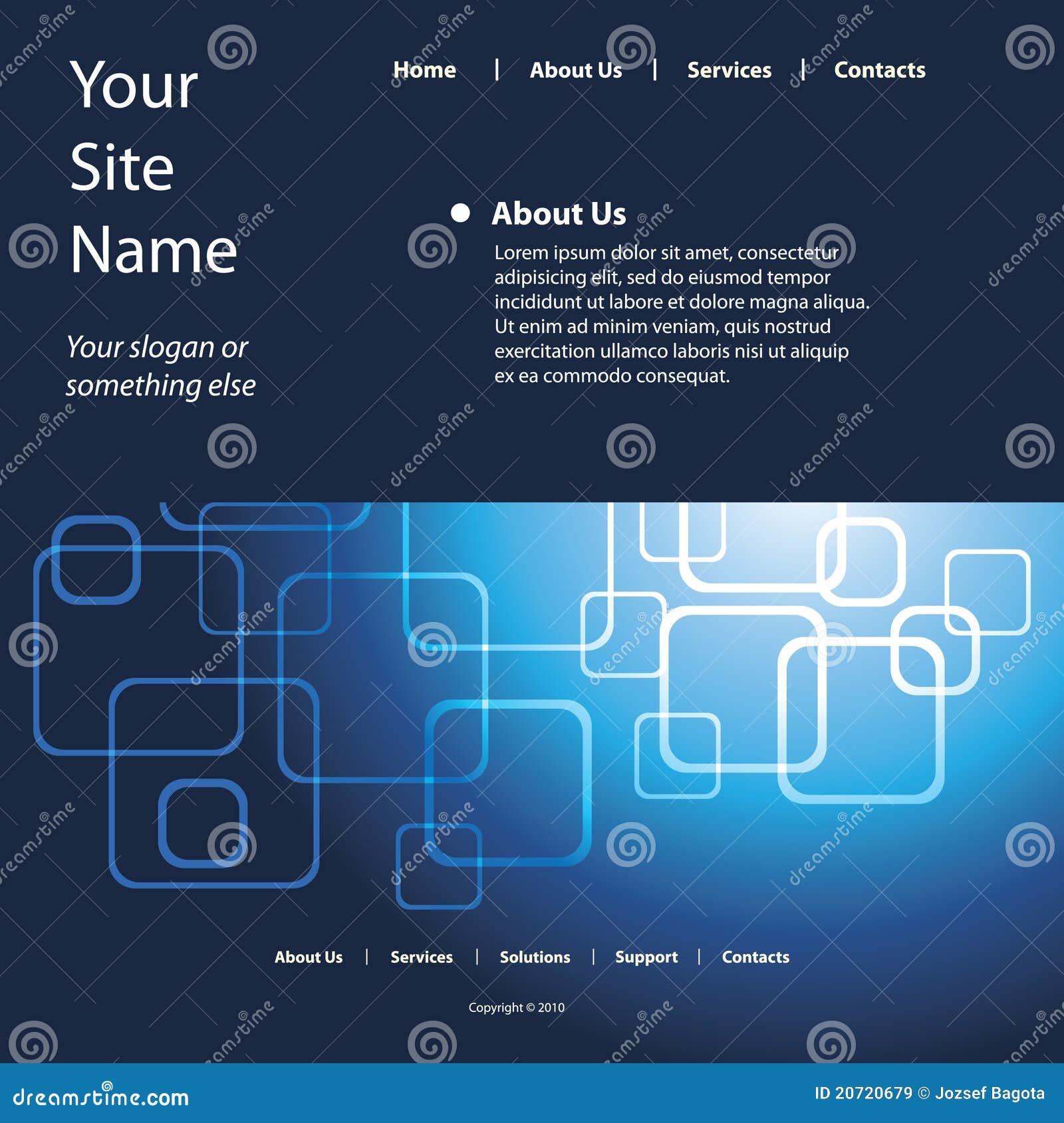 Vector Del Modelo Del Web Site Ilustración del Vector - Ilustración de ...